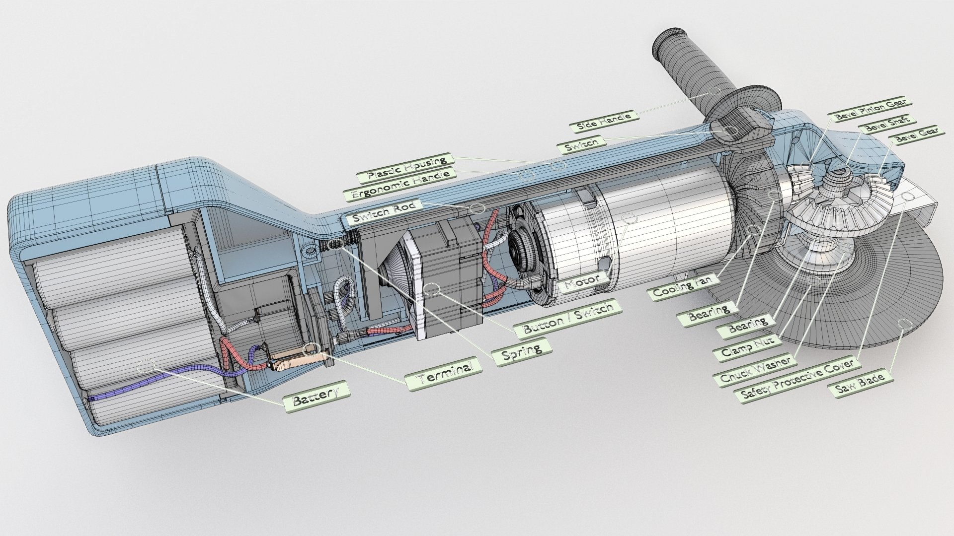 3D interior battery model - TurboSquid 1529503