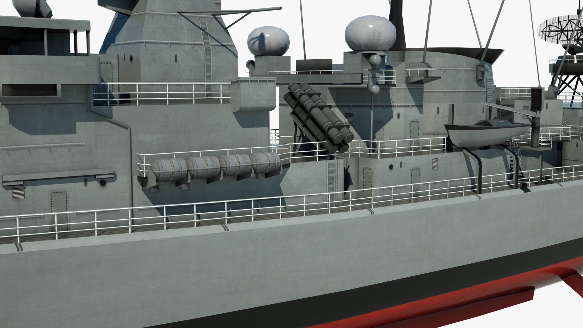 3d Model Large Navy Ship Kanaris