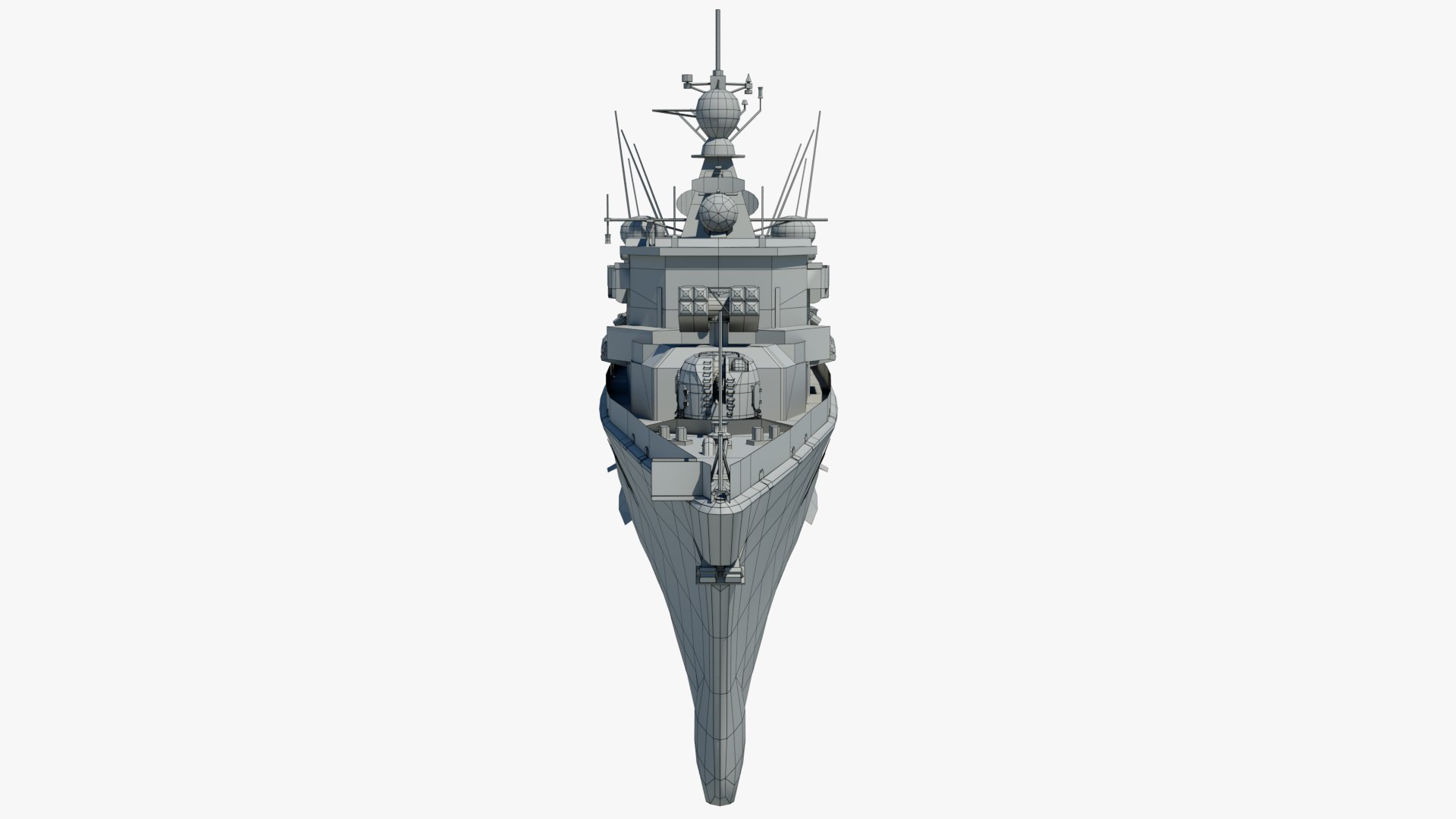 3d Model Large Navy Ship Kanaris