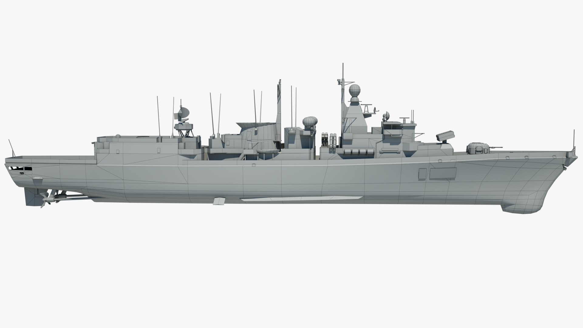 3d Model Large Navy Ship Kanaris