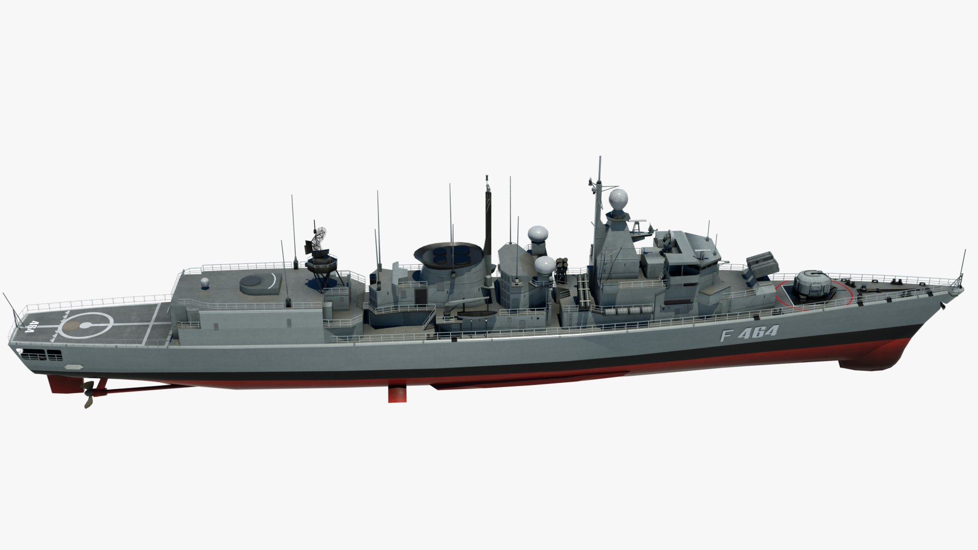 3d Model Large Navy Ship Kanaris