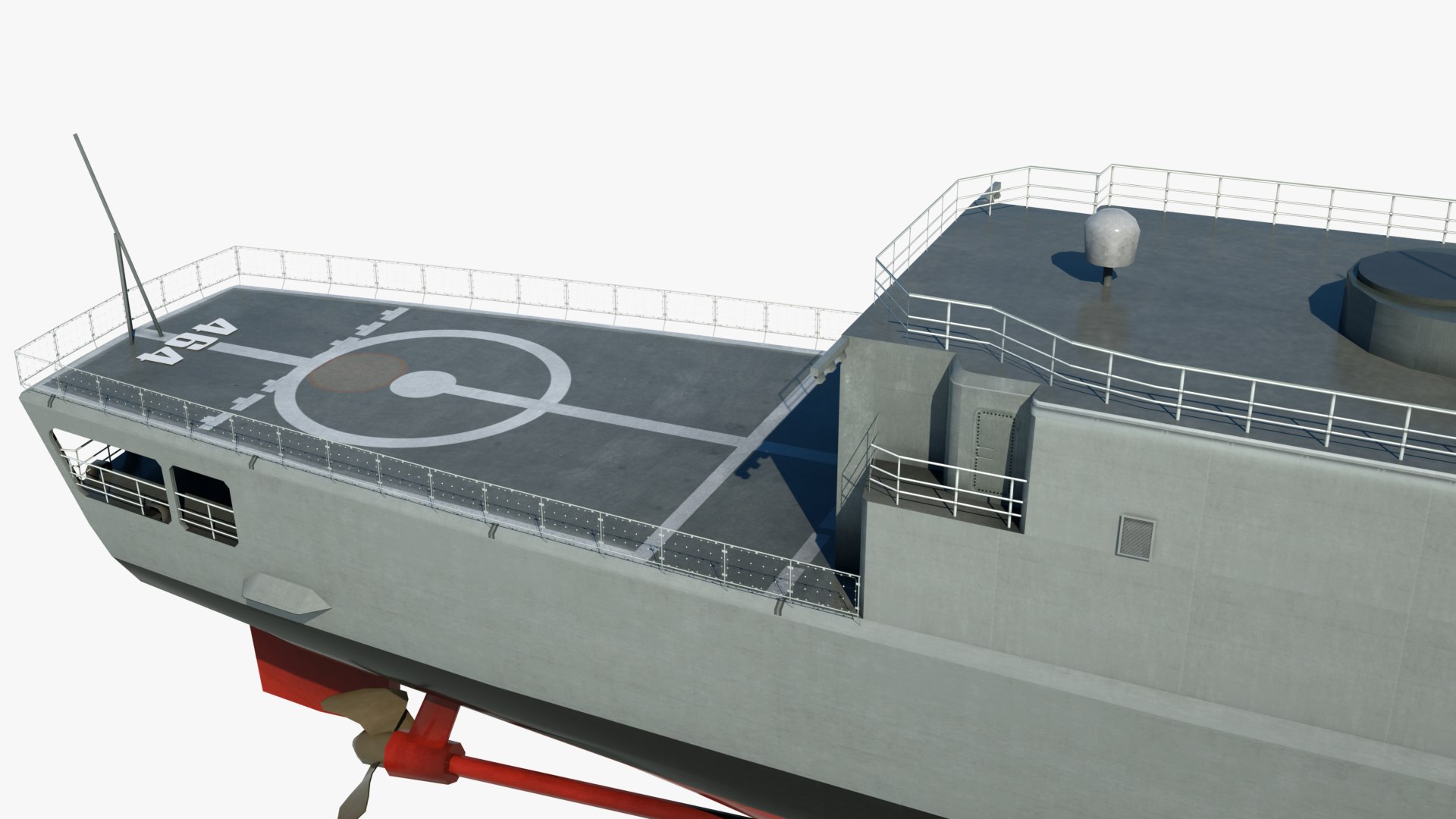 3d Model Large Navy Ship Kanaris