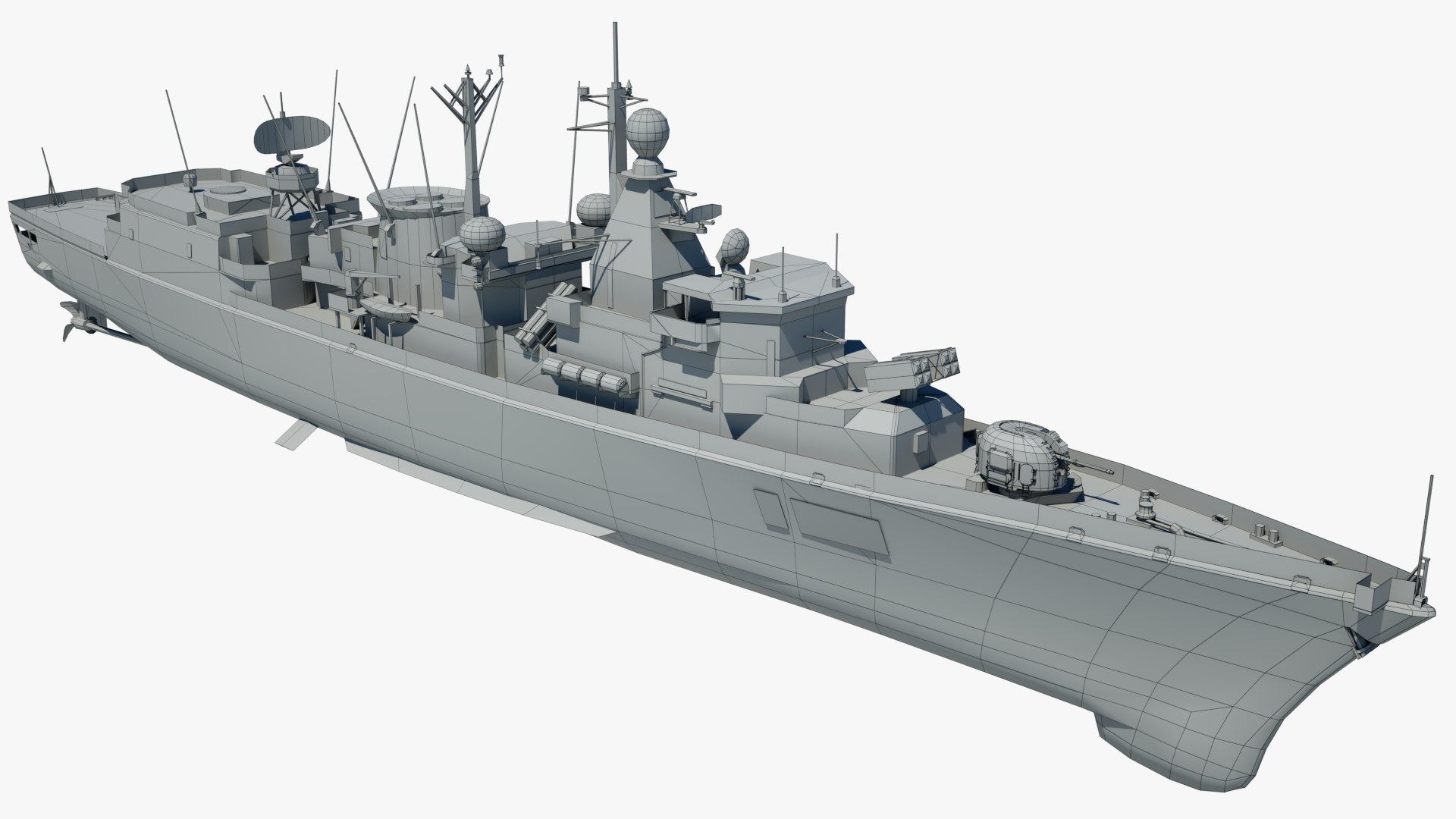 3d Model Large Navy Ship Kanaris