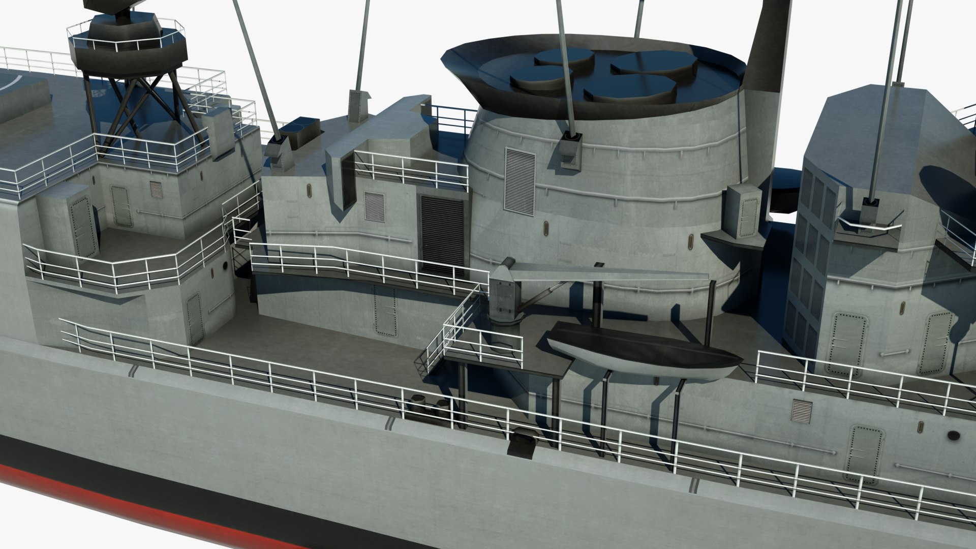 3d Model Large Navy Ship Kanaris