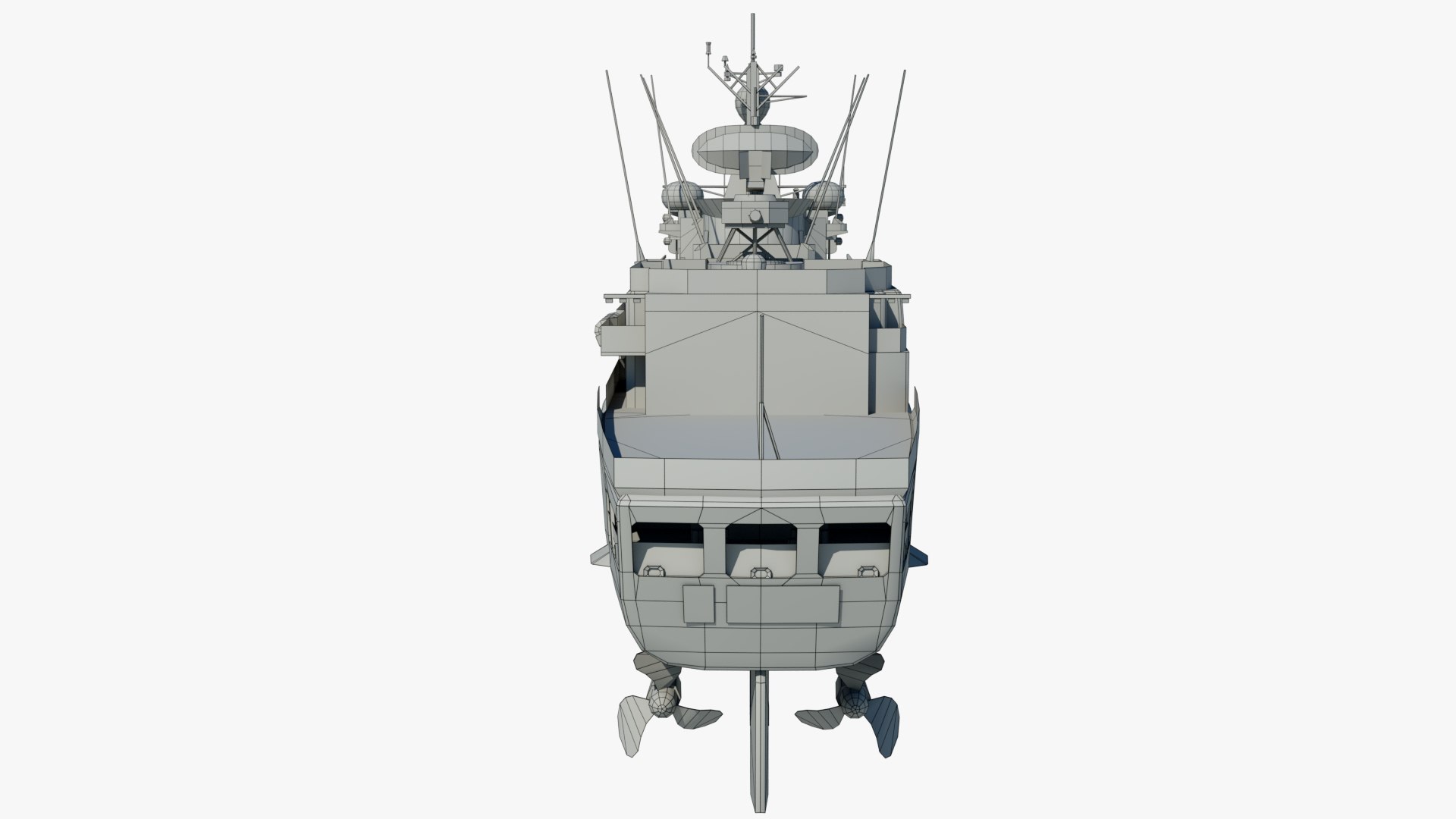 3d Model Large Navy Ship Kanaris