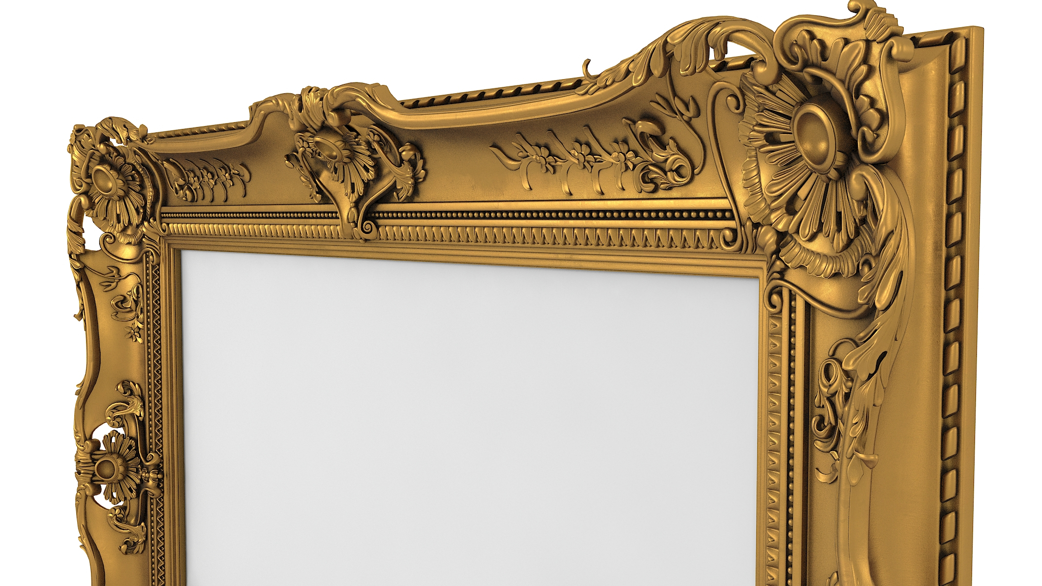 3D model realistic baroque picture frame - TurboSquid 1504767