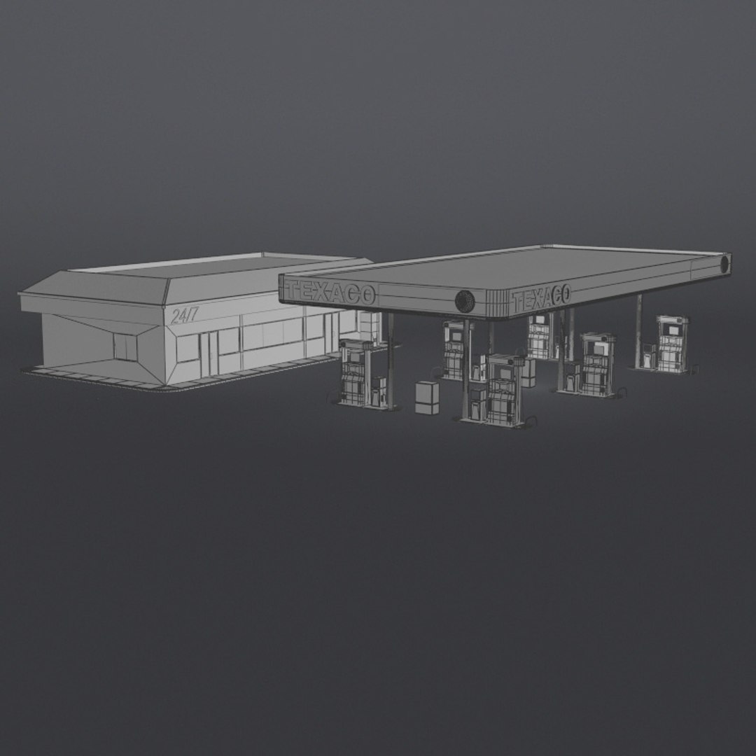 3d Texaco Station Model