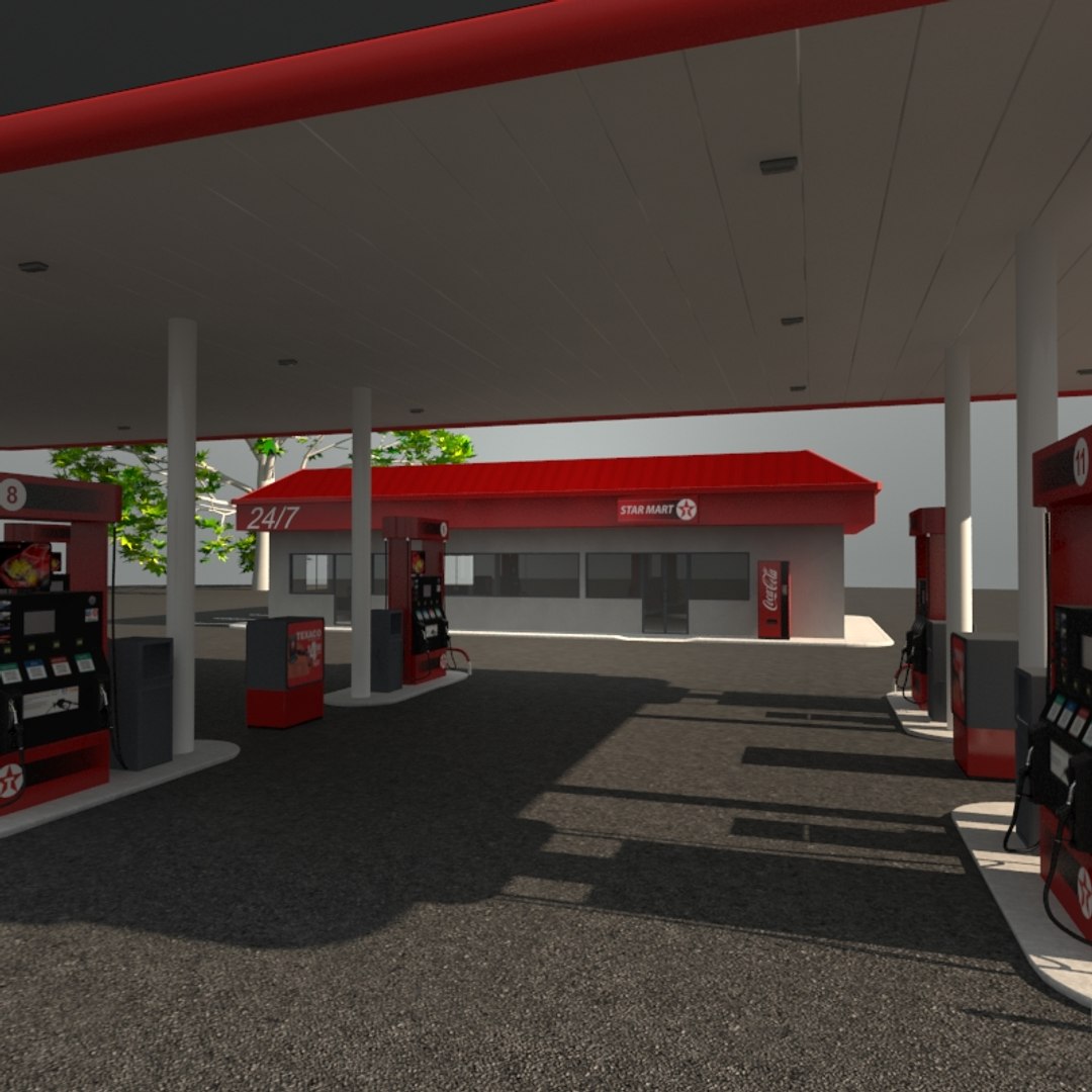 3d Texaco Station Model