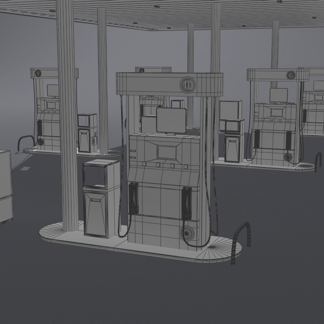 3d Texaco Station Model