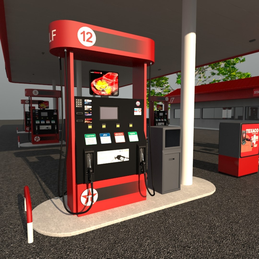 3d Texaco Station Model