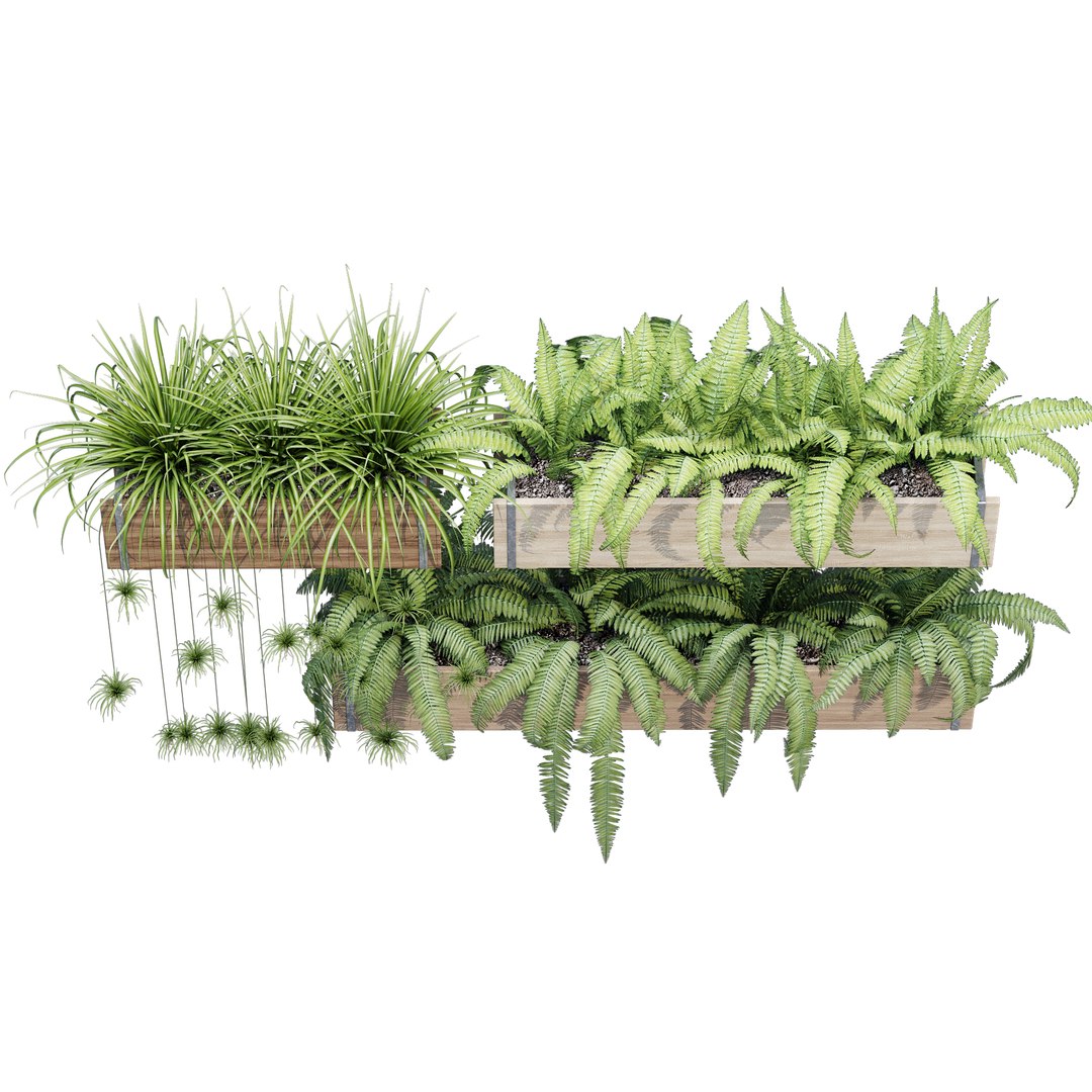 3D Model Banded Redwood Window Box - TurboSquid 1877143