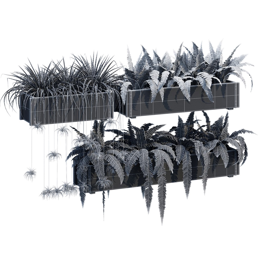 3D Model Banded Redwood Window Box - TurboSquid 1877143