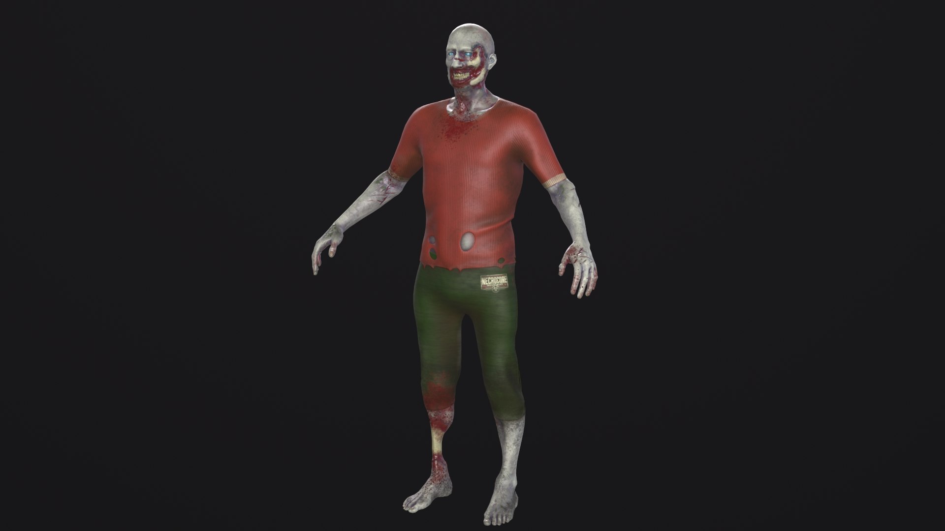 3D Zombie Mister Chomp Model - TurboSquid 2387738