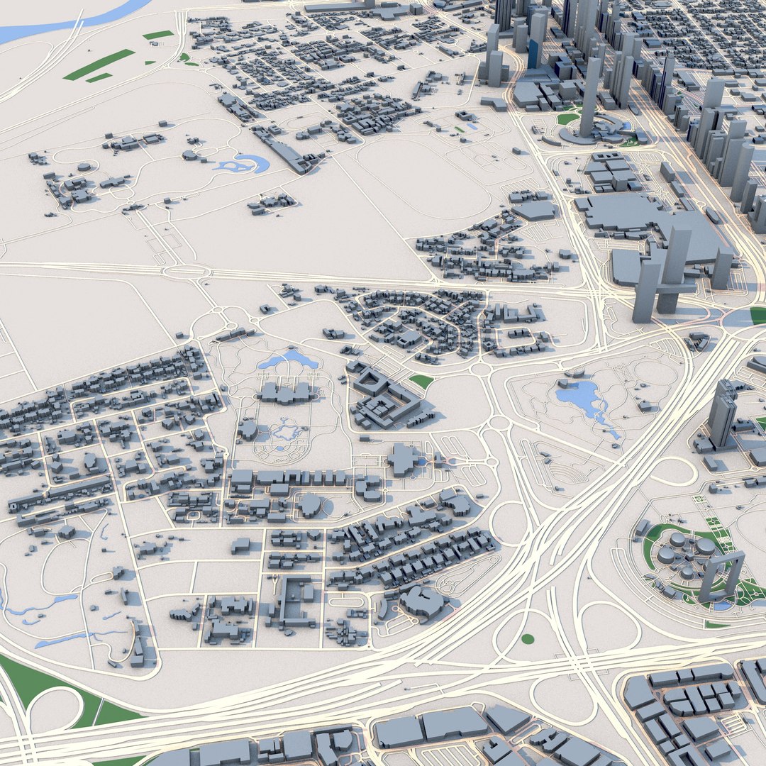 3D Model Dubai City United Arab Emirates - TurboSquid 2347222