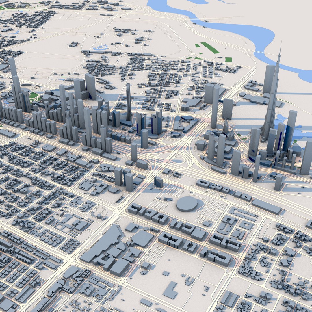 3D Model Dubai City United Arab Emirates - TurboSquid 2347222