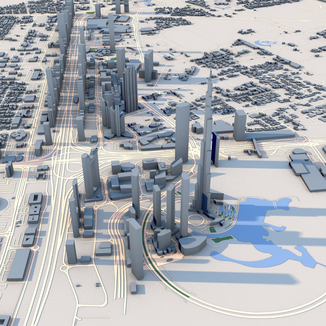 3D Model Dubai City United Arab Emirates - TurboSquid 2347222