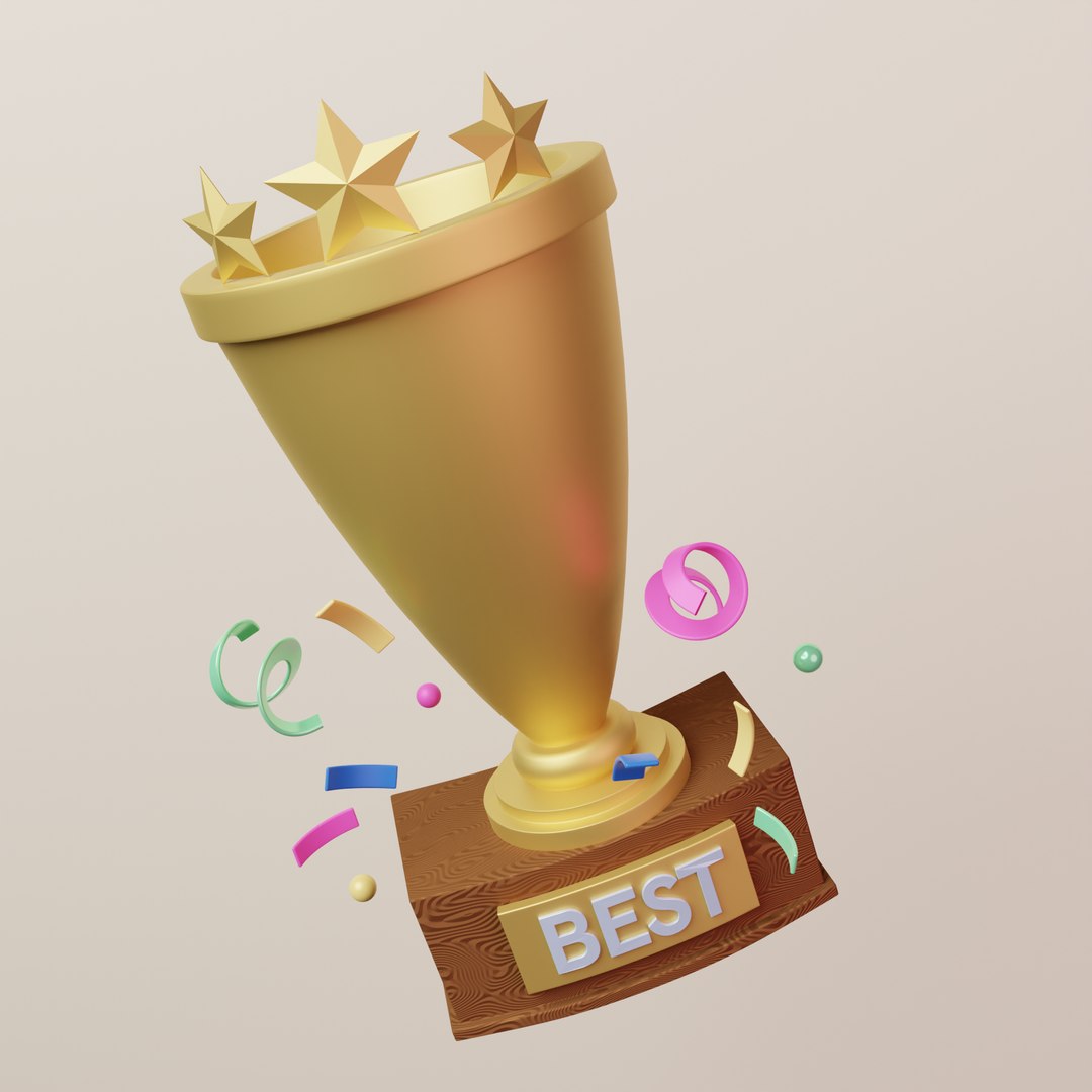 3D Celebration Cup Winner 3D Icon Illustration Model - TurboSquid 2232103