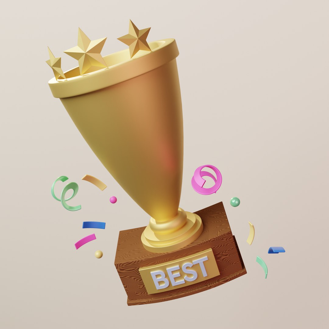 3D Celebration Cup Winner 3D Icon Illustration Model - TurboSquid 2232103