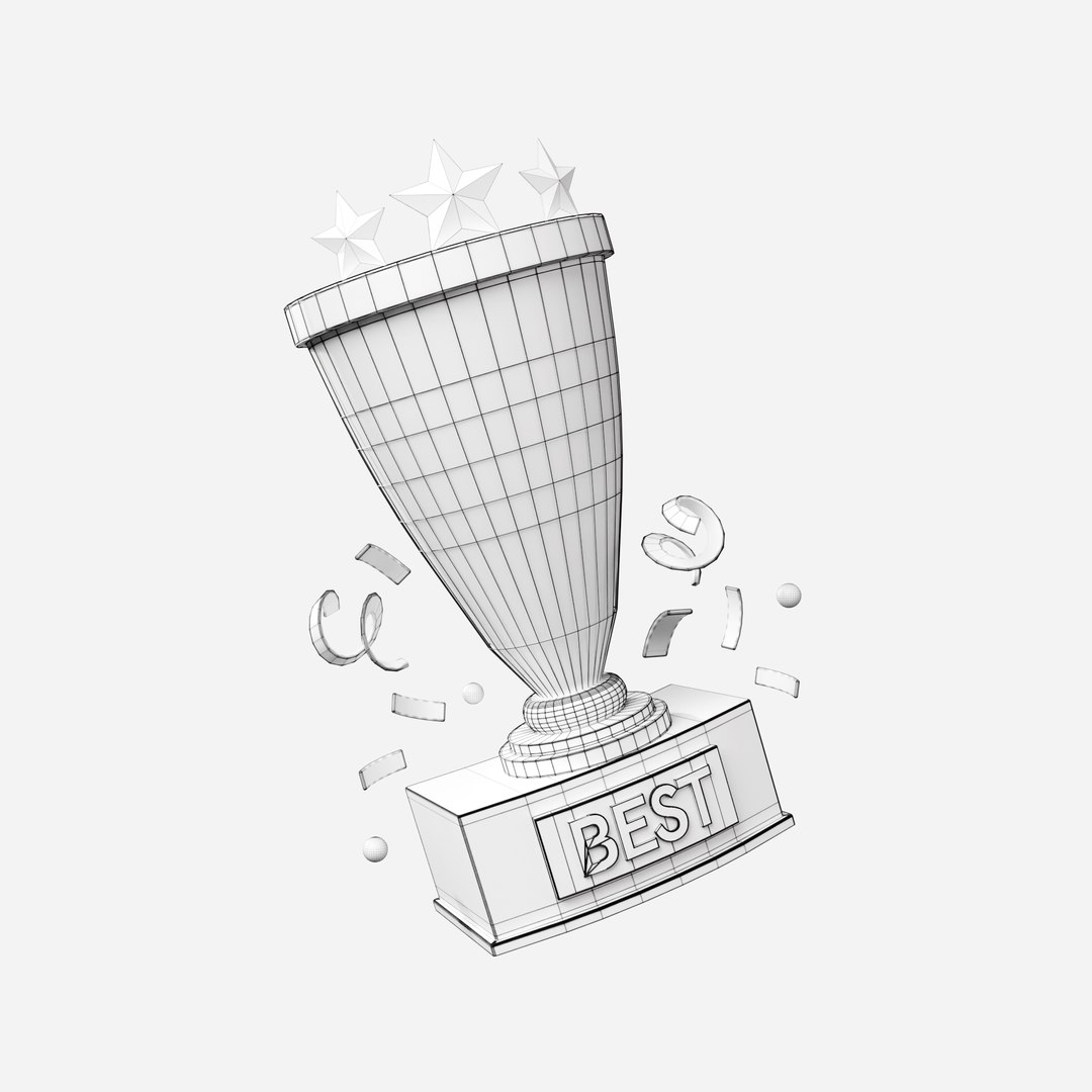 3D Celebration Cup Winner 3D Icon Illustration Model - TurboSquid 2232103