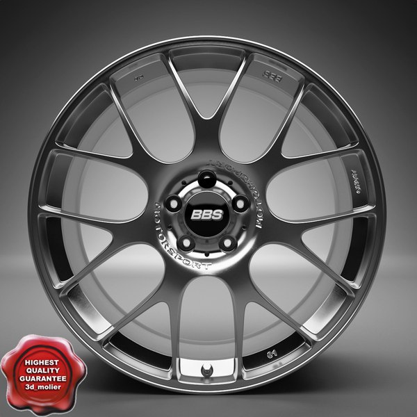 auto wheel trim bbs c4d