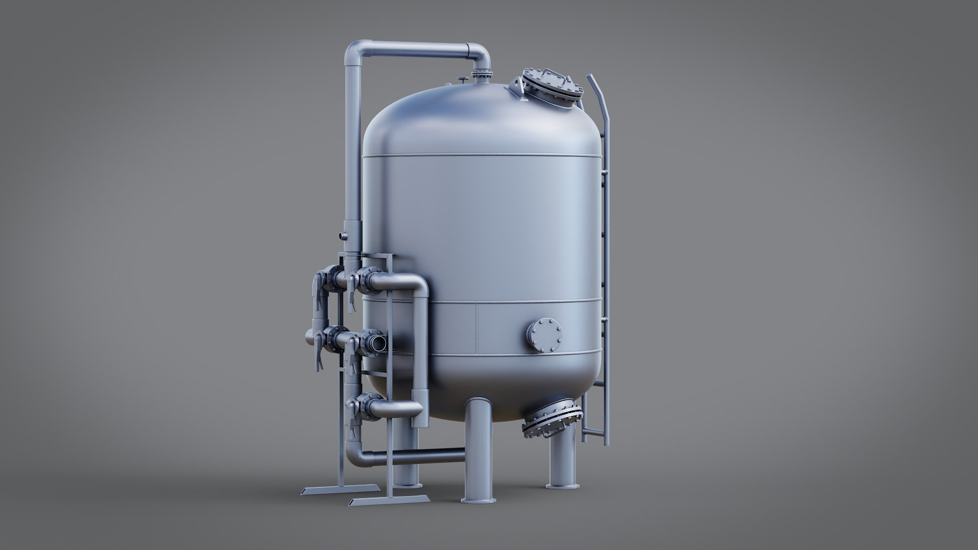 Industrial Water Filter Bundle Realtime 3D - TurboSquid 2398470