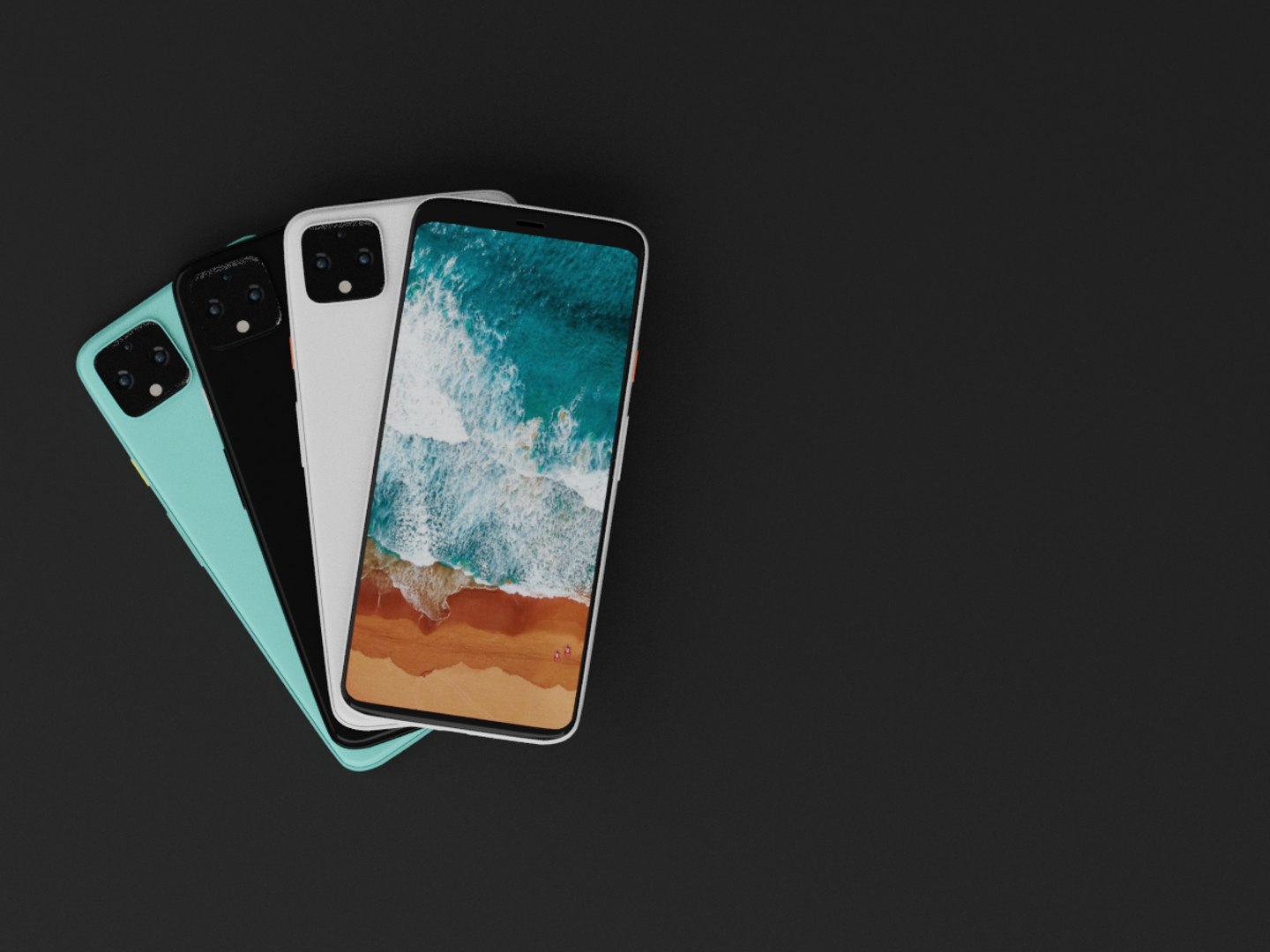 Pixel 4 Xl Colors Model - TurboSquid 1435264