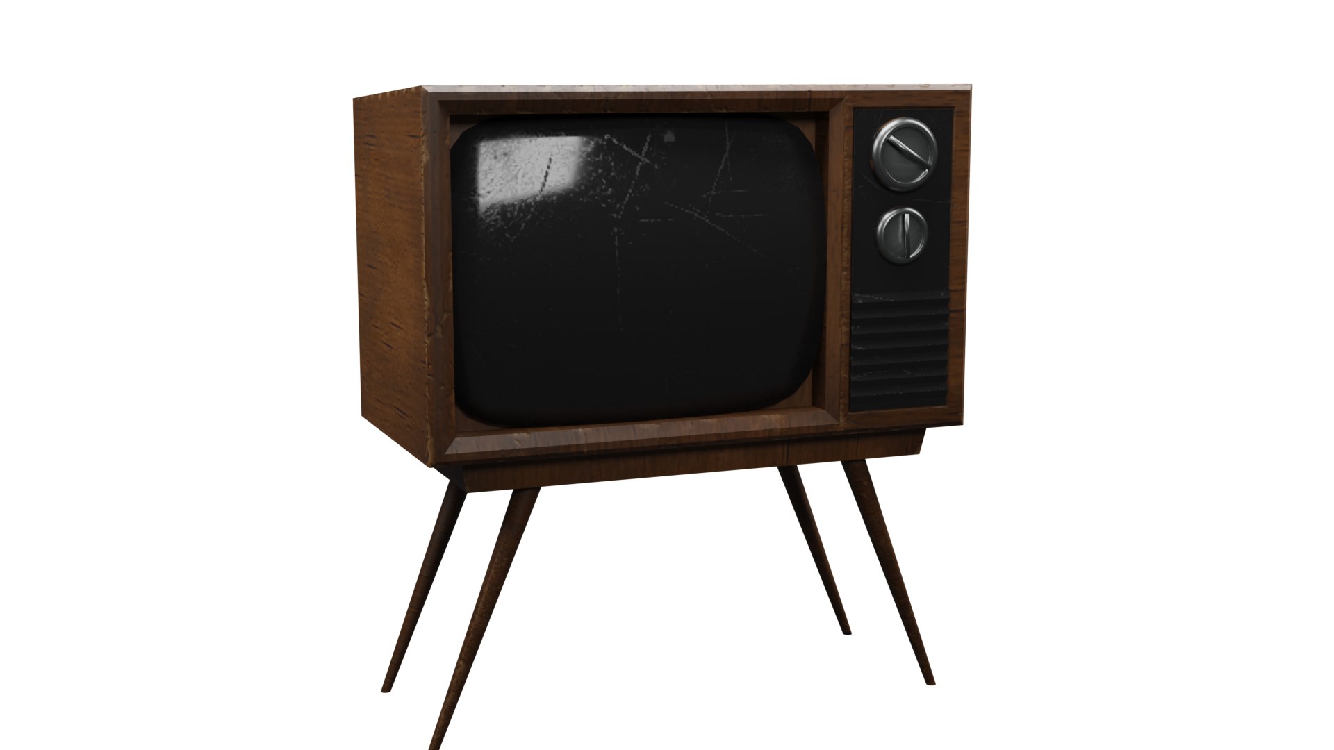 Old Tv Retro Style 3D Model - TurboSquid 2121705