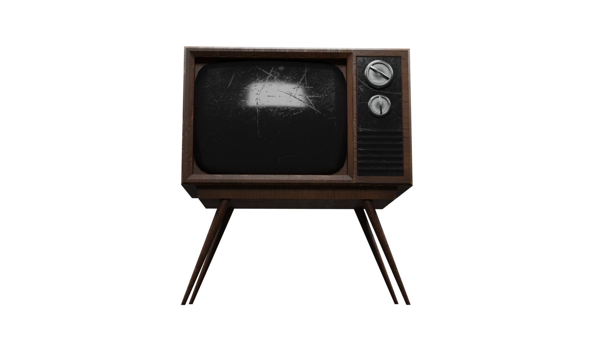 Old Tv Retro Style 3D Model - TurboSquid 2121705