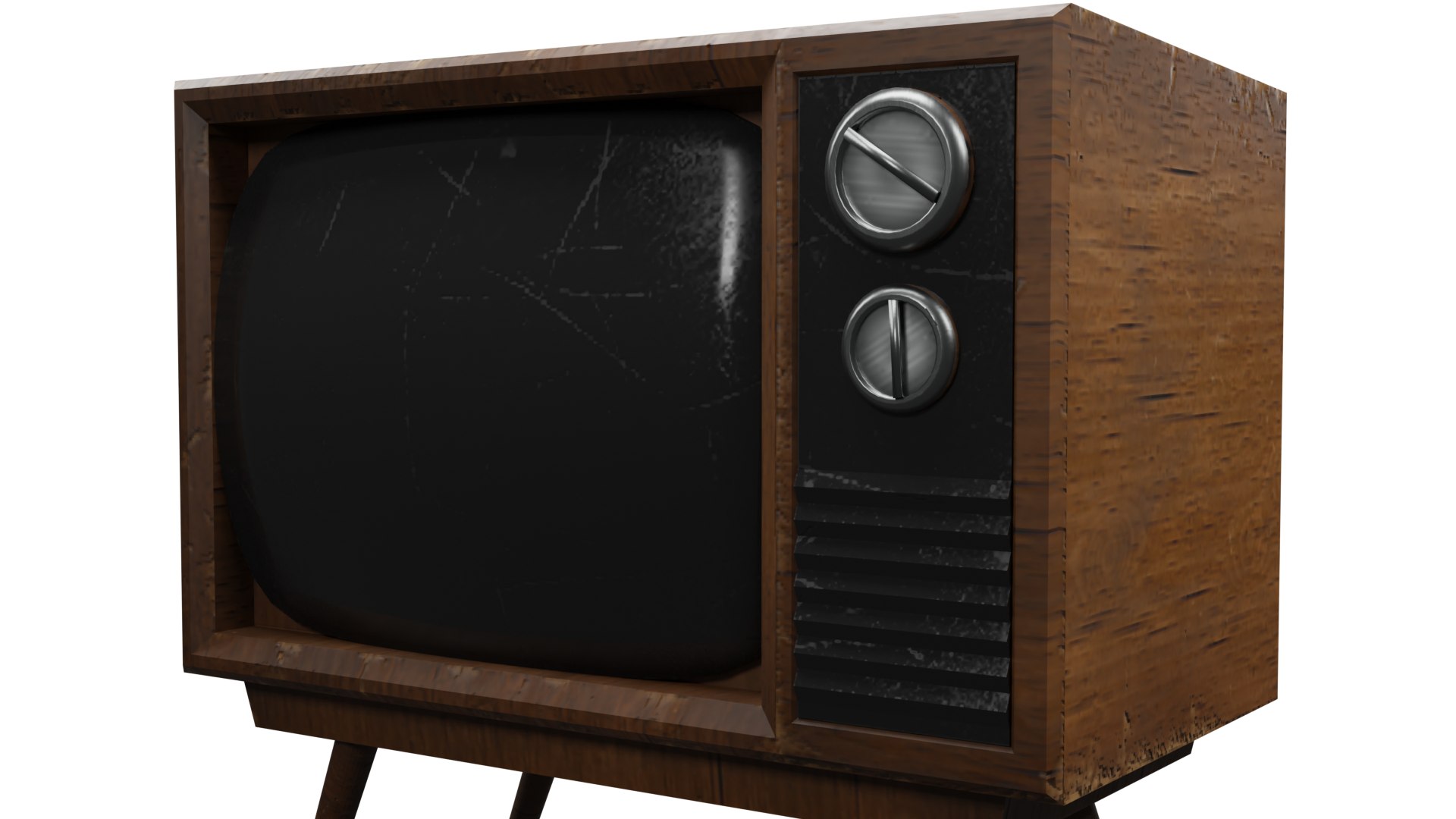 Old Tv Retro Style 3D Model - TurboSquid 2121705