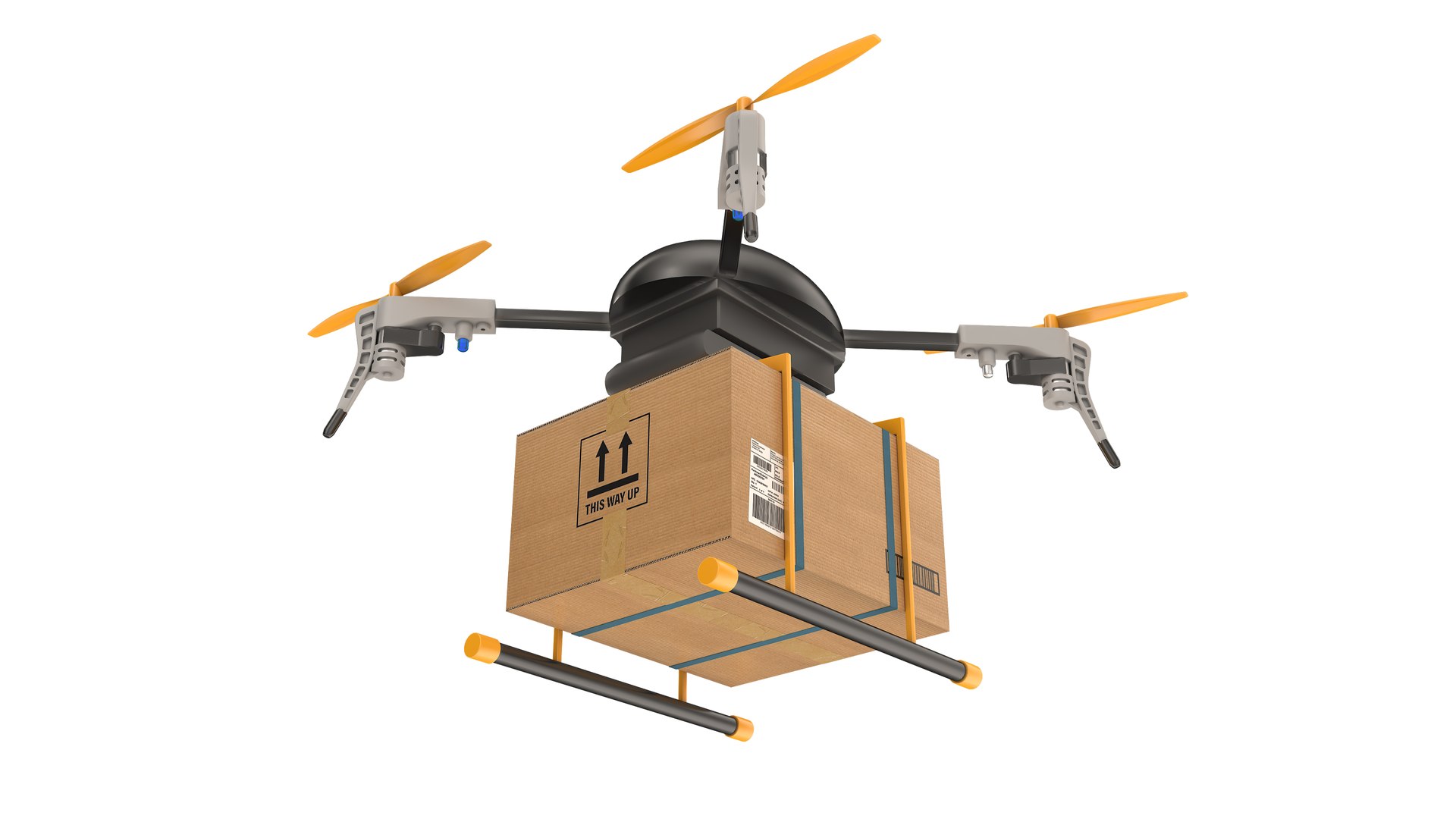 Delivery Drone 3D Model - TurboSquid 2246137