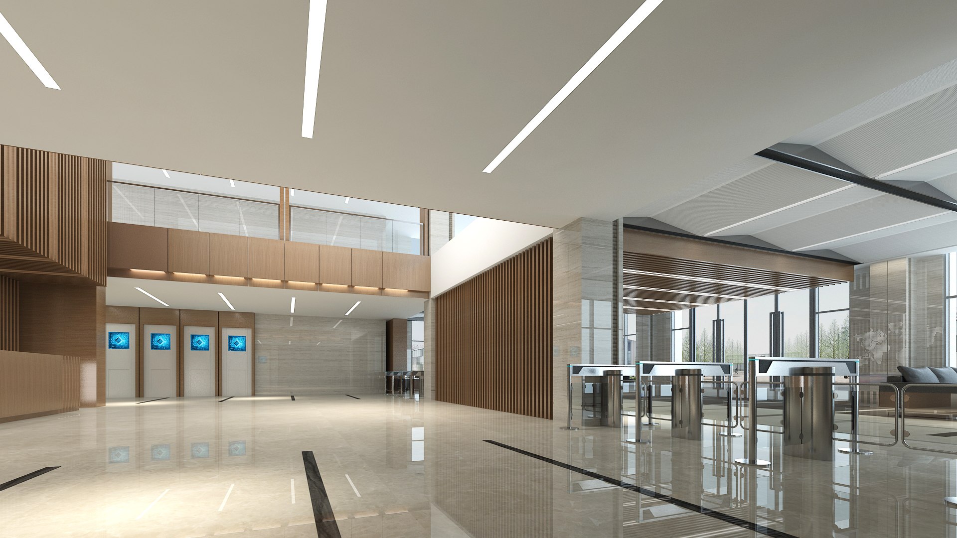 Modern Hall 21 3D Model - TurboSquid 2111851