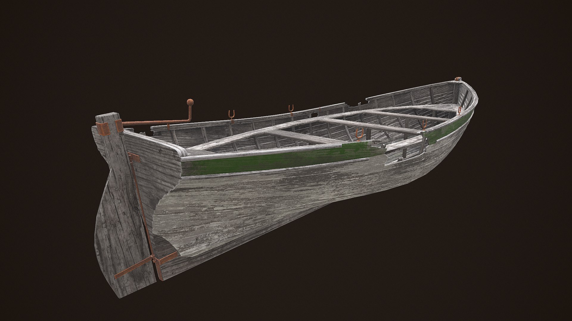 Damaged Boat 3D Model - TurboSquid 1561191