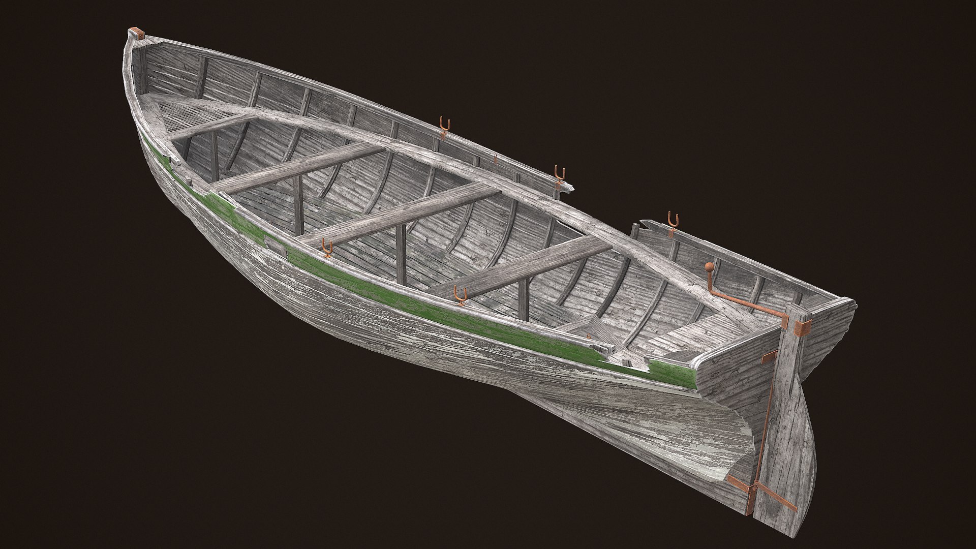 Damaged Boat 3D Model - TurboSquid 1561191