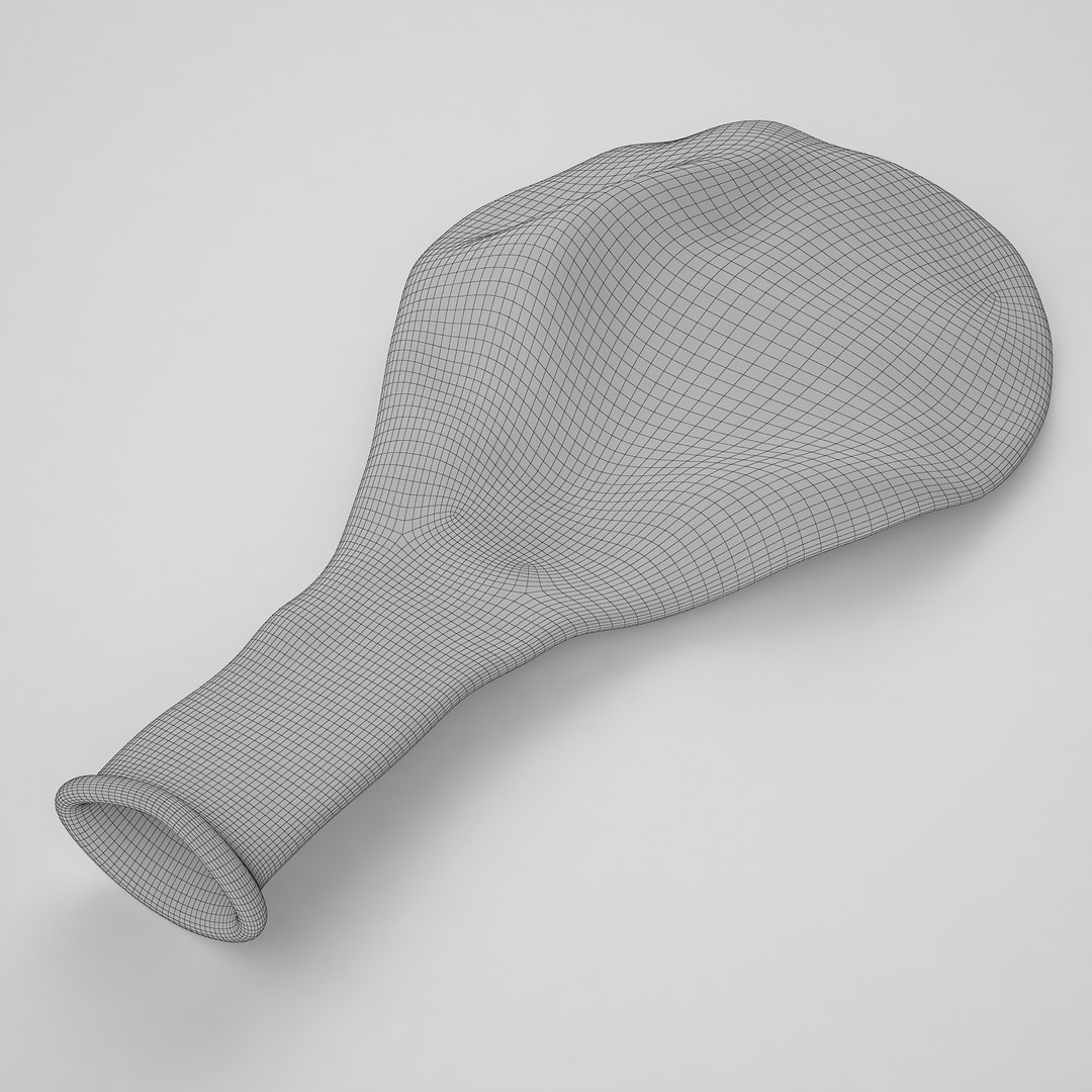 3D flat balloon ball model - TurboSquid 1475040