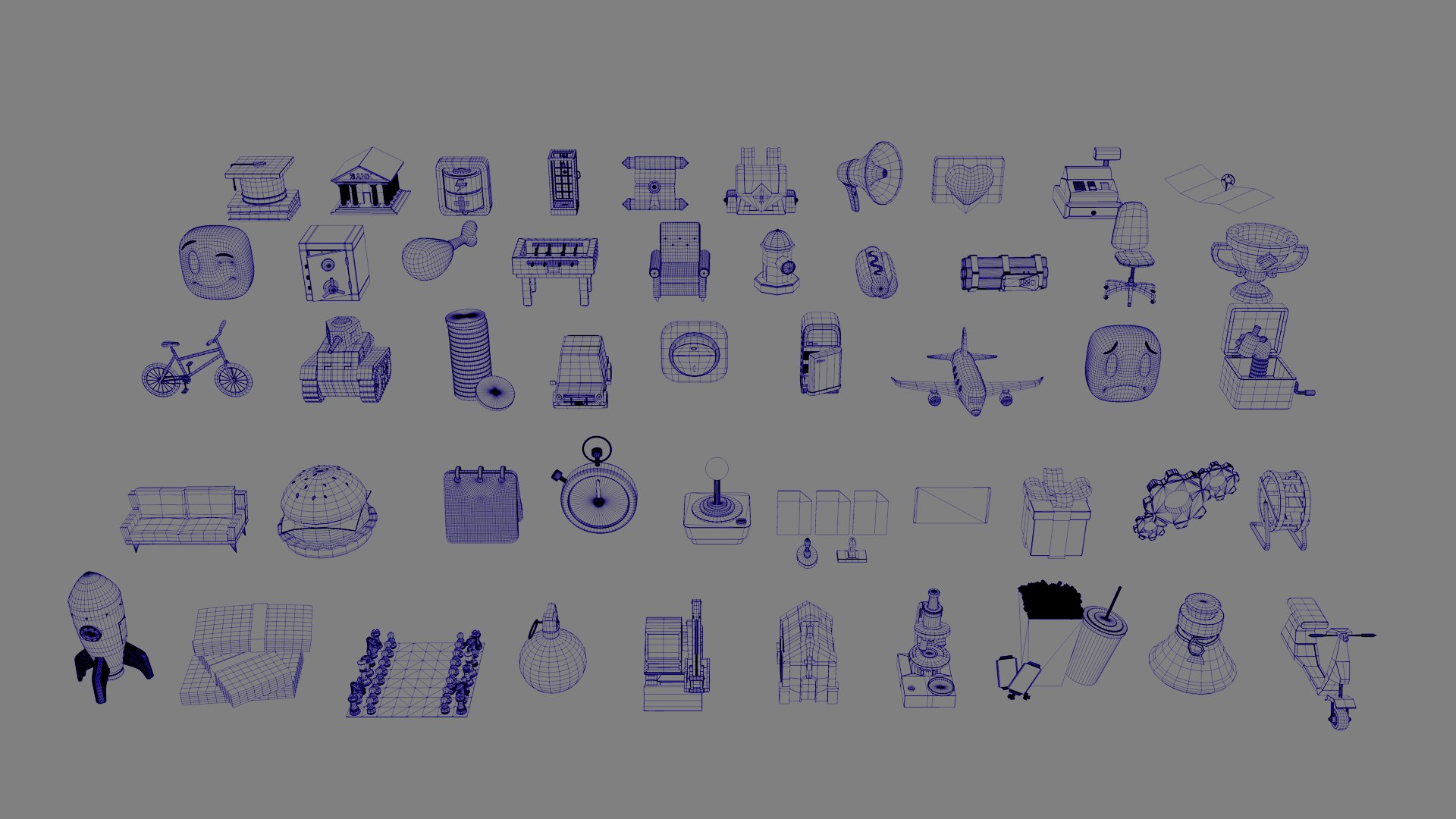 Pack 3D Model - TurboSquid 1705364