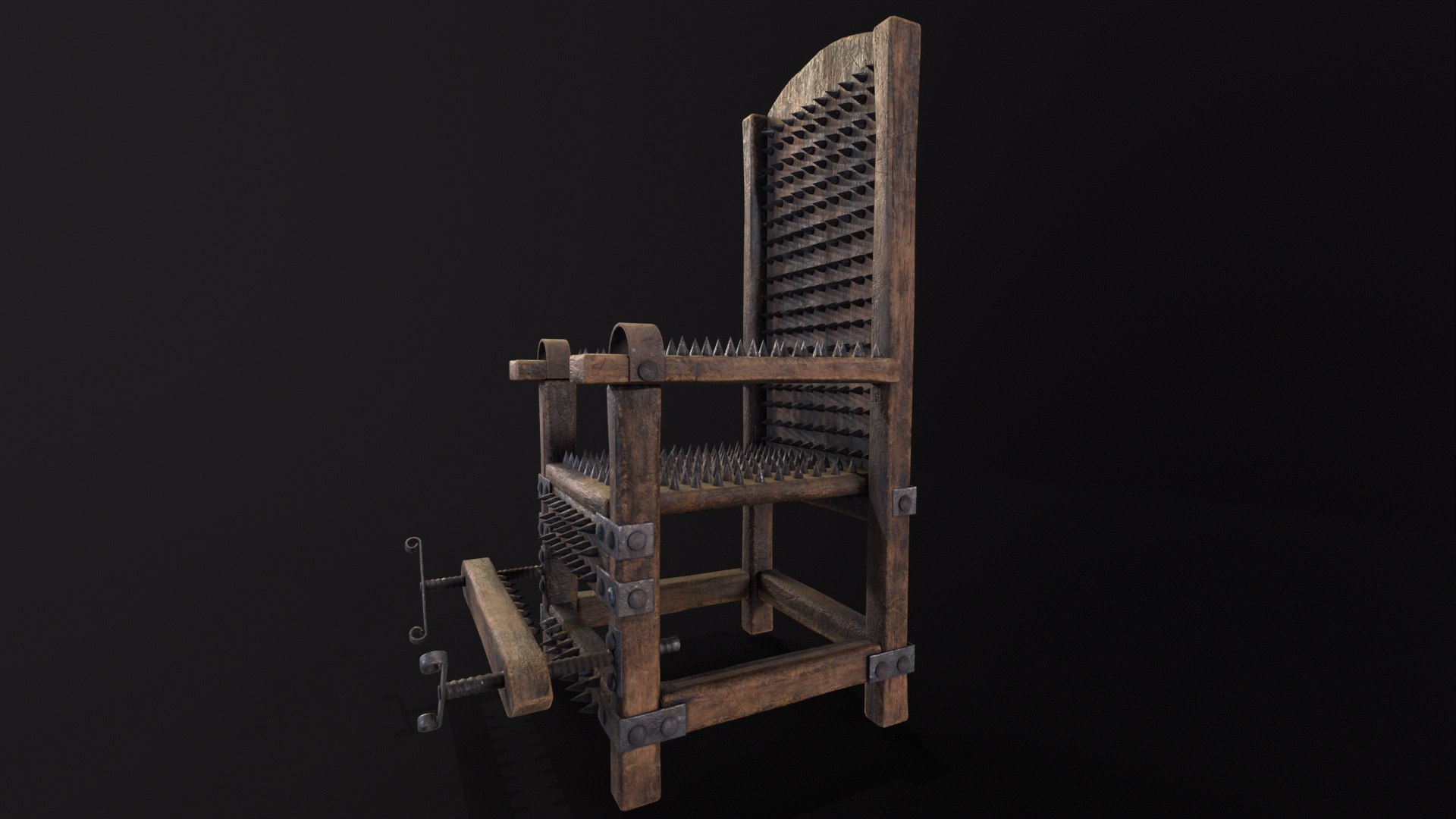 3D Judas Torture Chair - TurboSquid 2198274