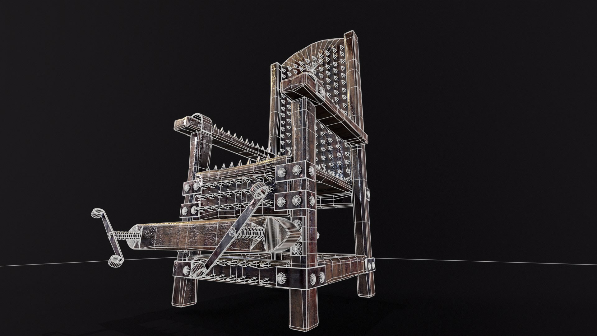 3D Judas Torture Chair - TurboSquid 2198274