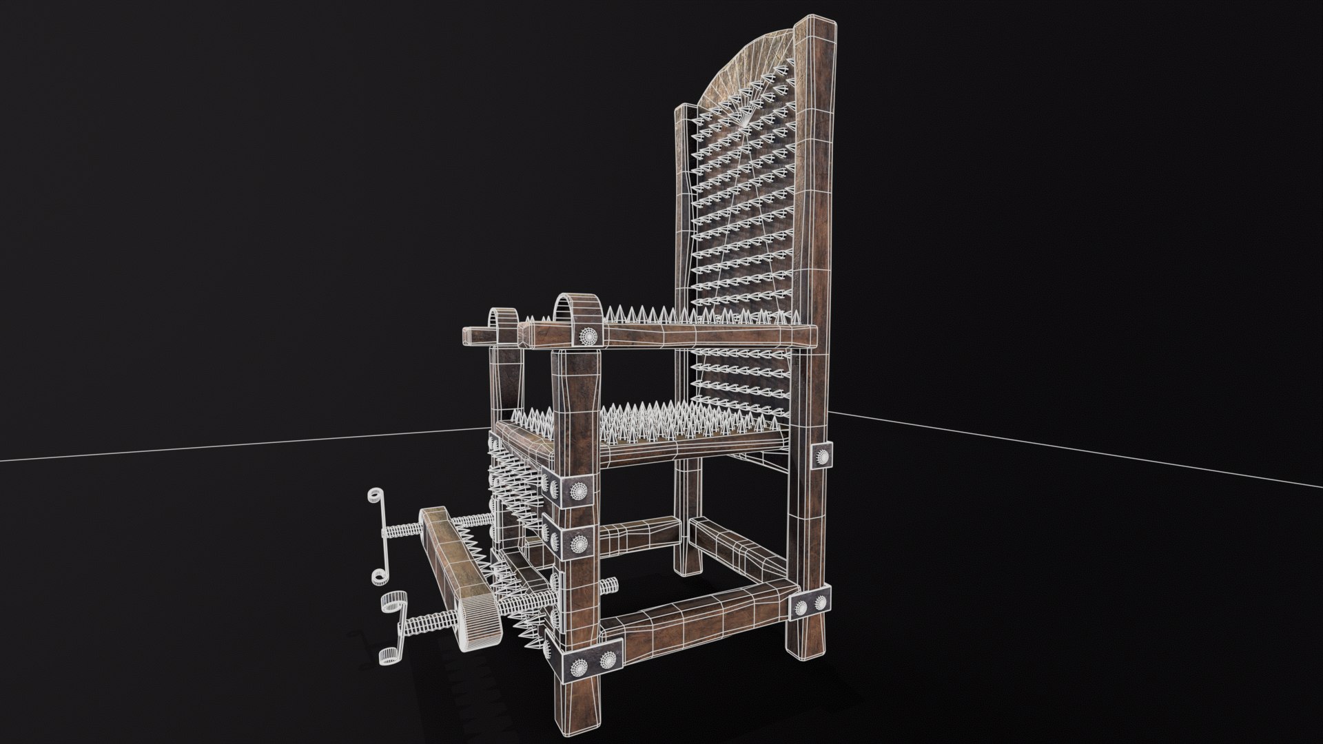 3D Judas Torture Chair - TurboSquid 2198274