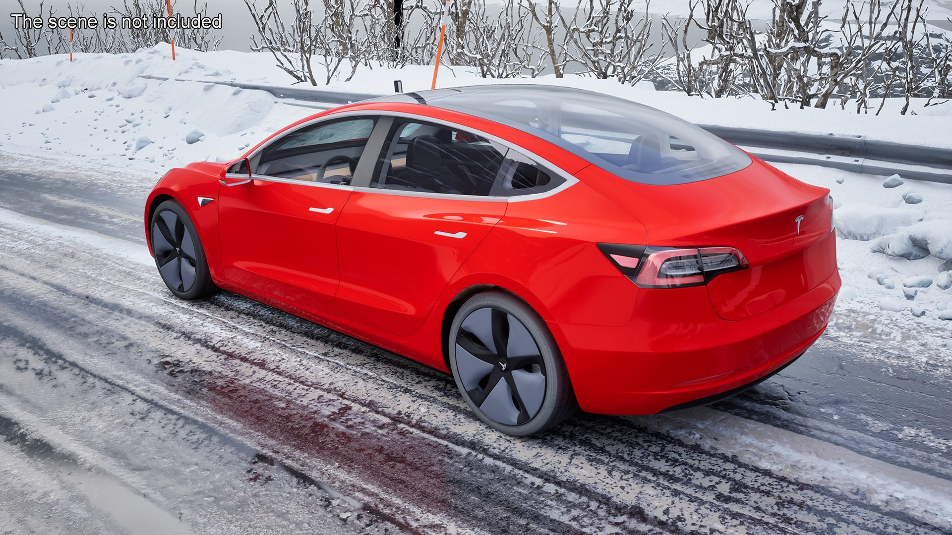 3D Tesla with Aero Wheel Cower Accessories model - TurboSquid 2149876