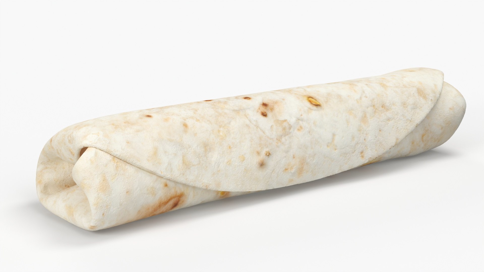 3D Model Burrito On Disposable Aluminum Tray - TurboSquid 2374693