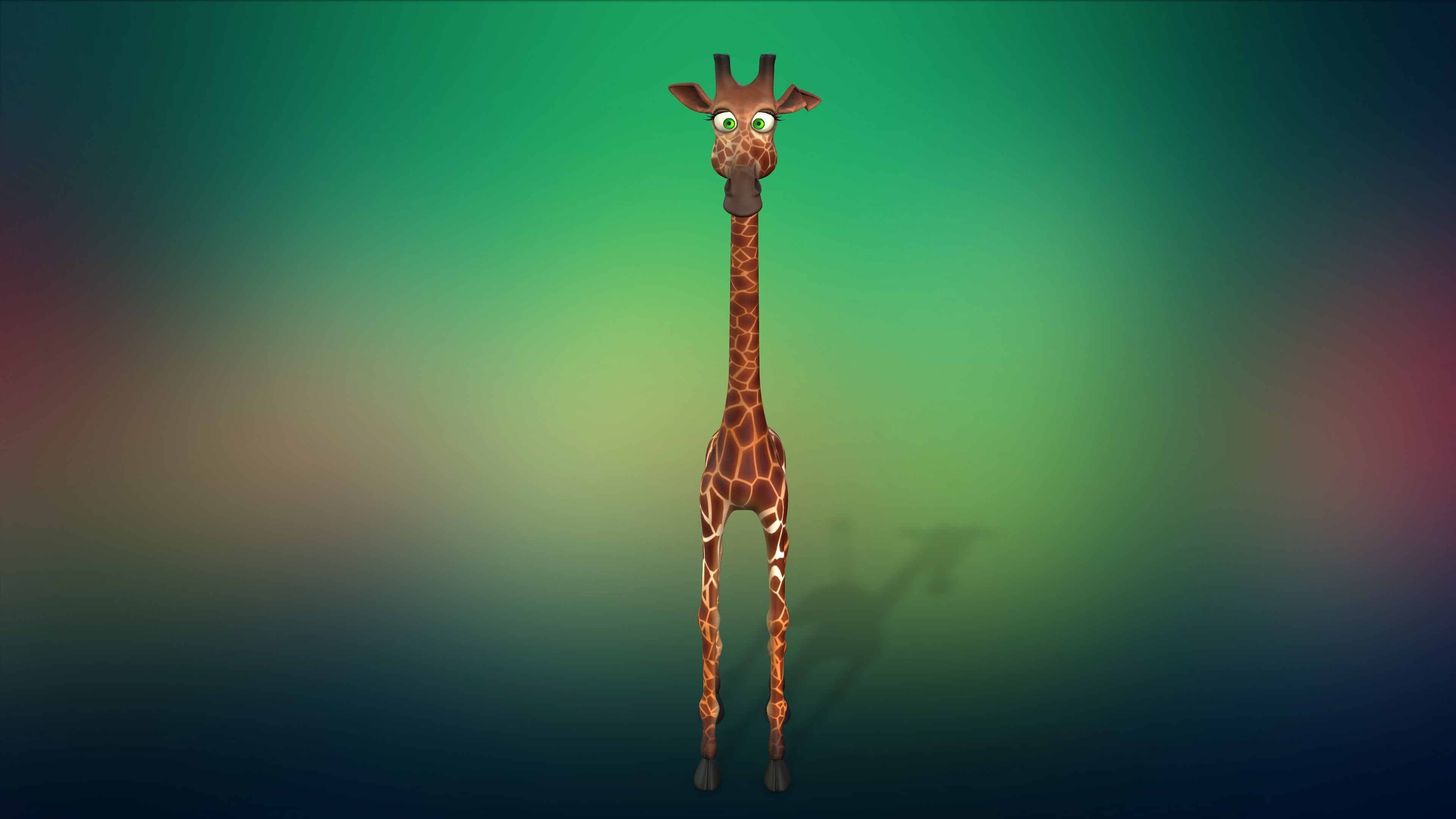 Cartoon animal giraffe 3D model - TurboSquid 1705741
