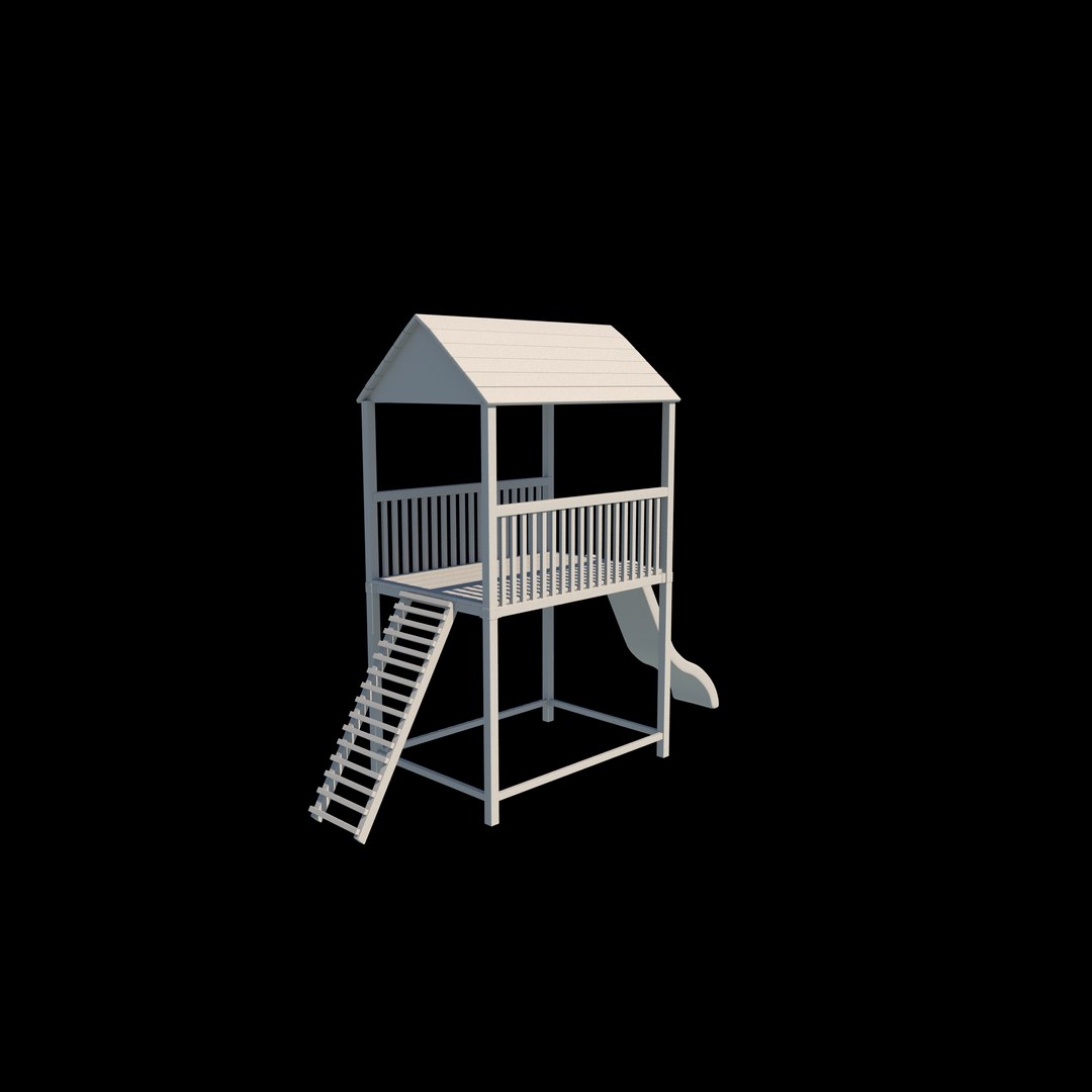 Playground Wooden Slide 3D Model 3D Model - TurboSquid 2352631