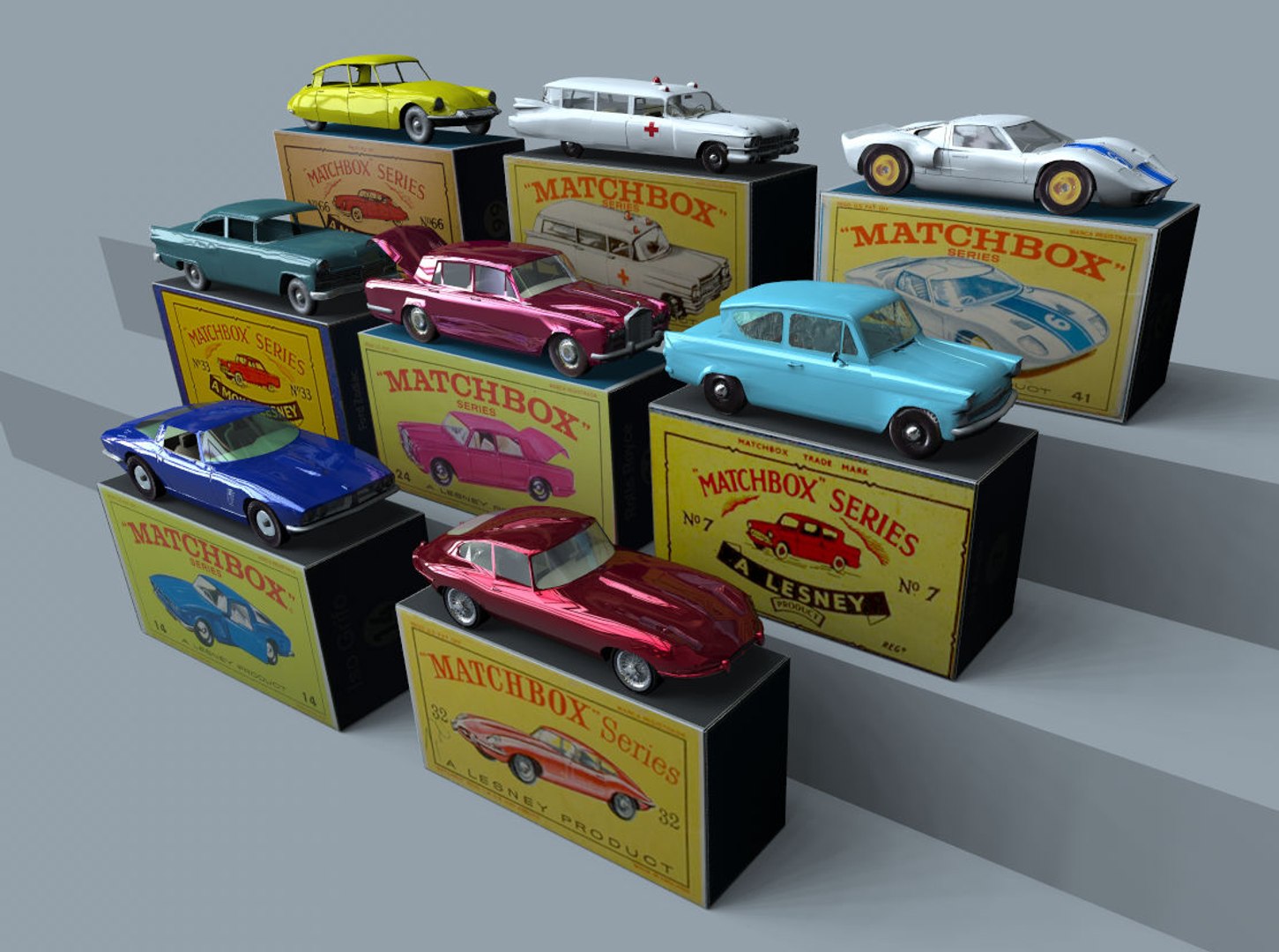 3d Model English Matchbox