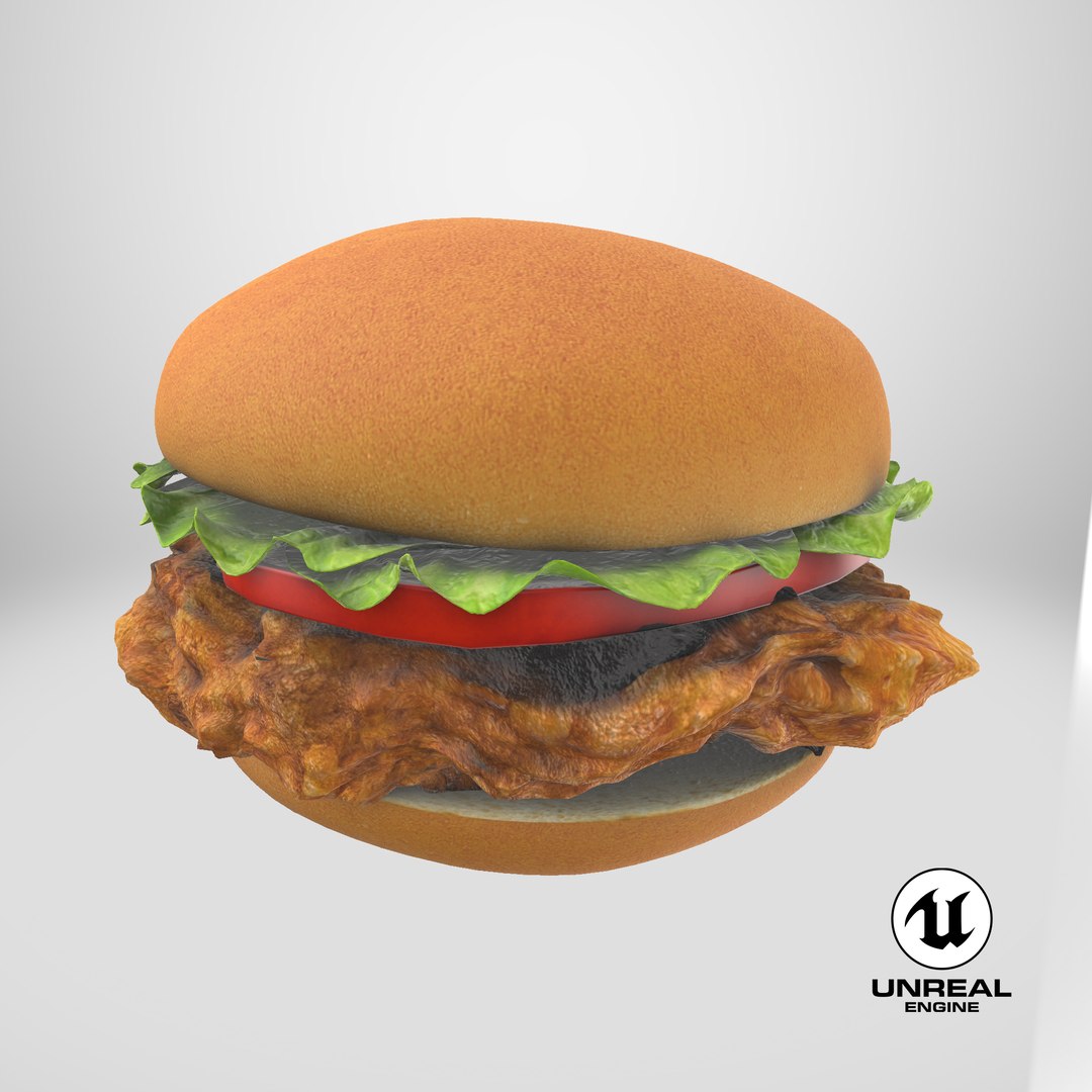 Chicken Sandwich 3D Model - TurboSquid 2124913