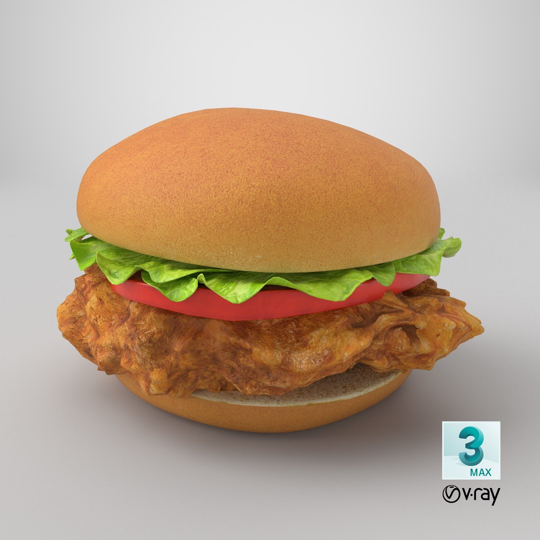 Chicken Sandwich 3D Model - TurboSquid 2124913