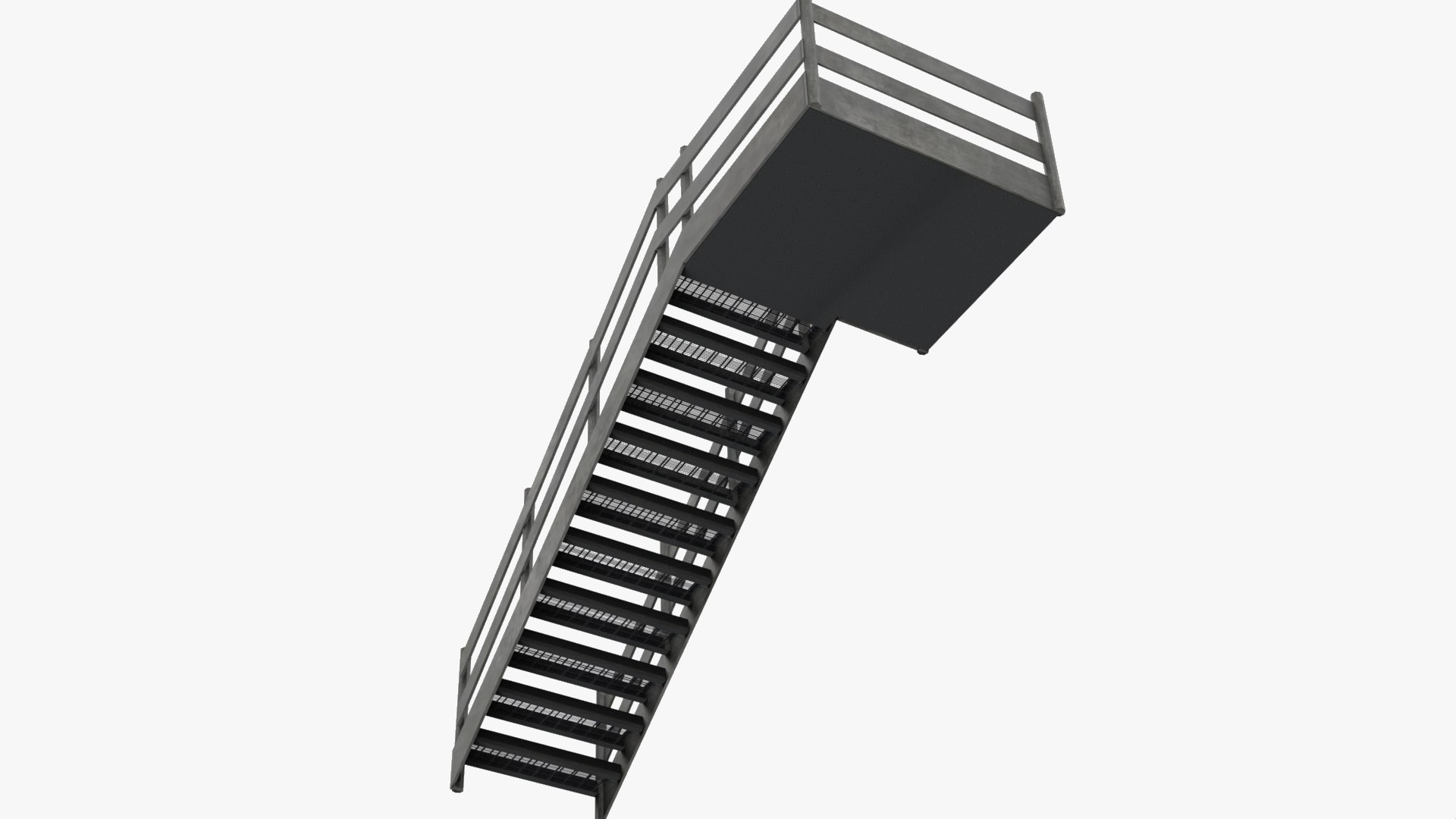 Metal Staircase 3D - TurboSquid 1959203