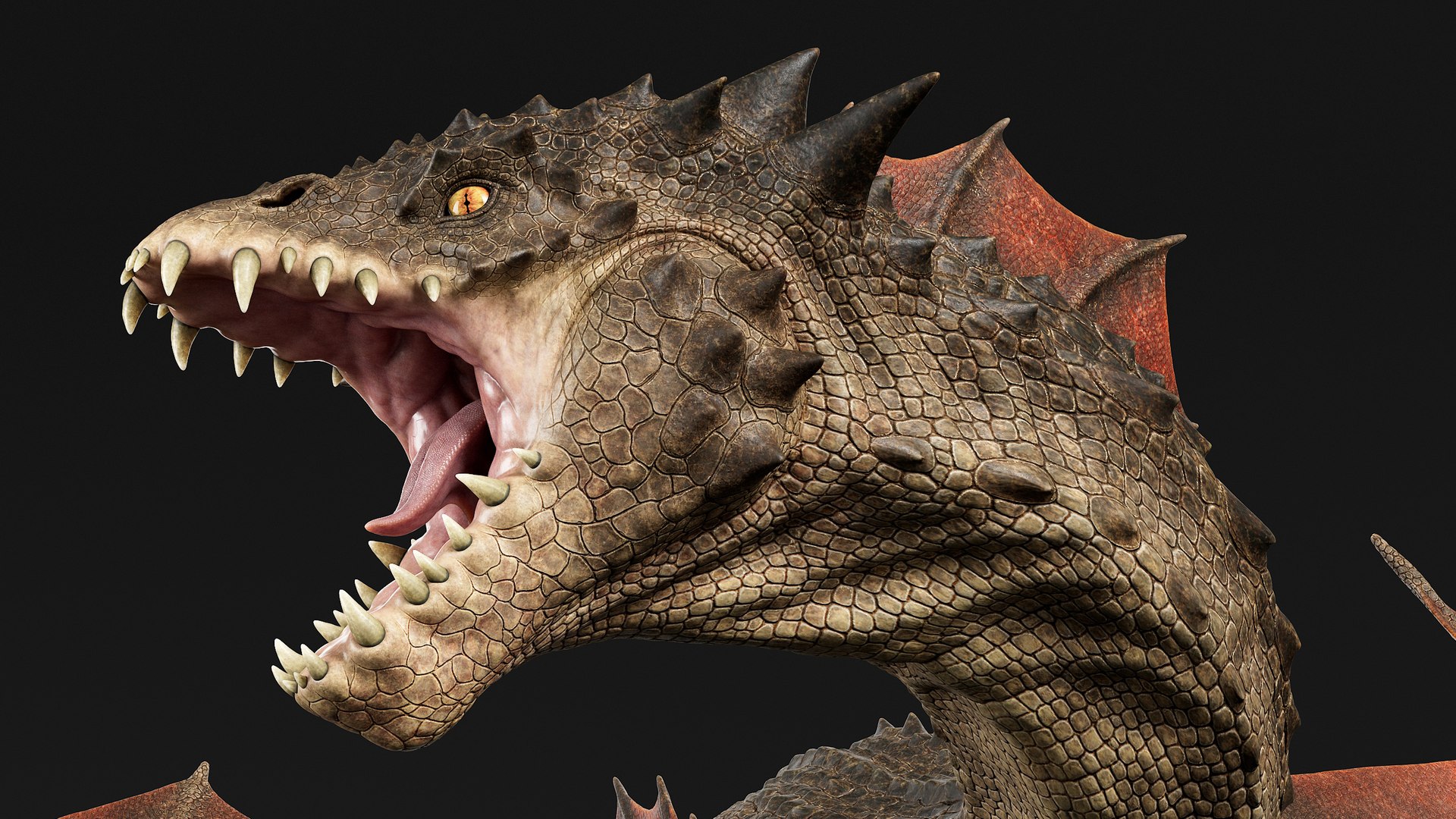 3D Dragon Rigged Model - TurboSquid 2242244