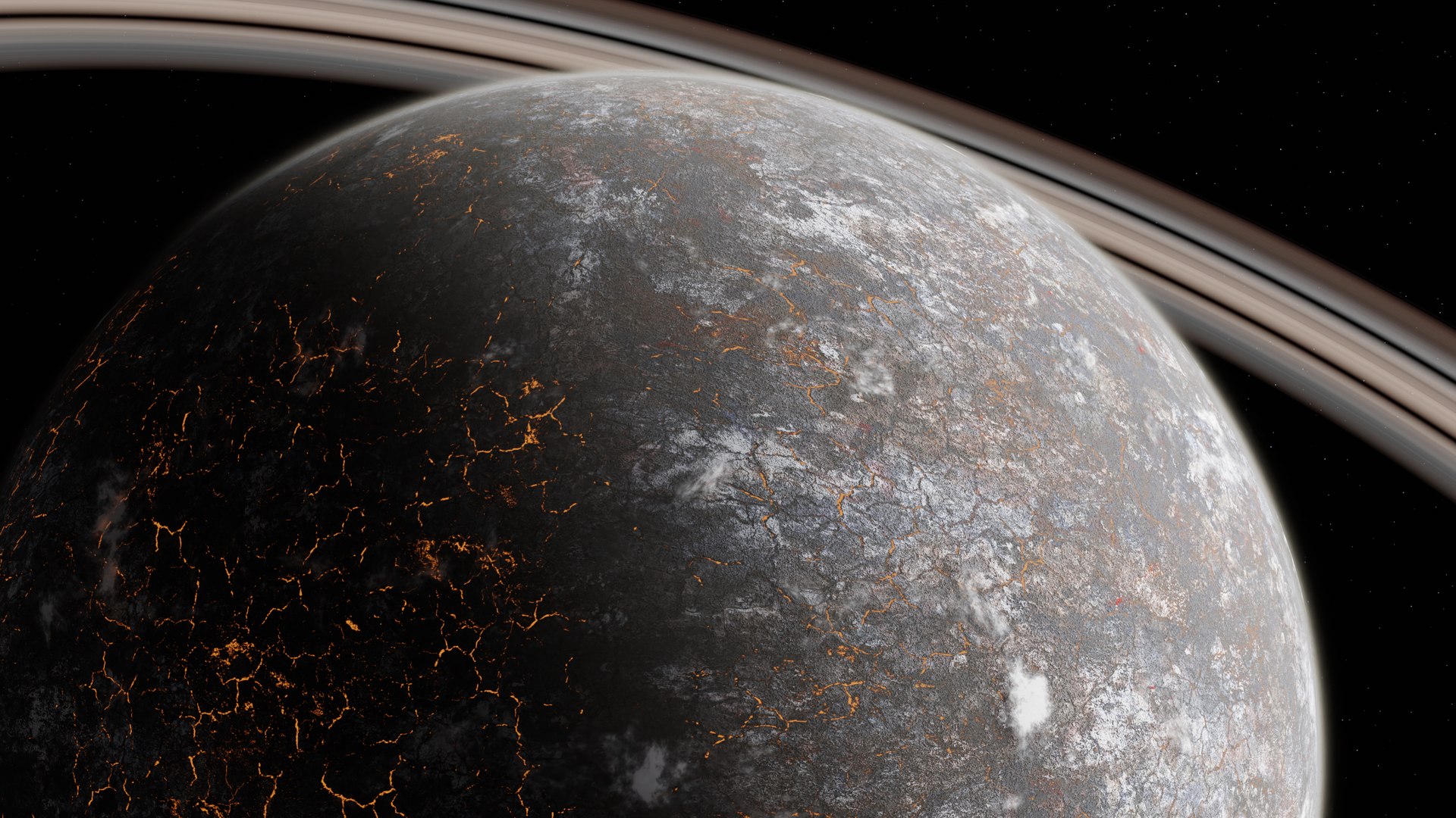 8K Fictional Magma Planet 1 3D Model - TurboSquid 1931013