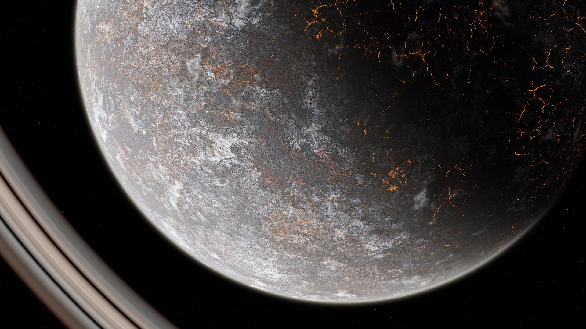 8K Fictional Magma Planet 1 3D Model - TurboSquid 1931013