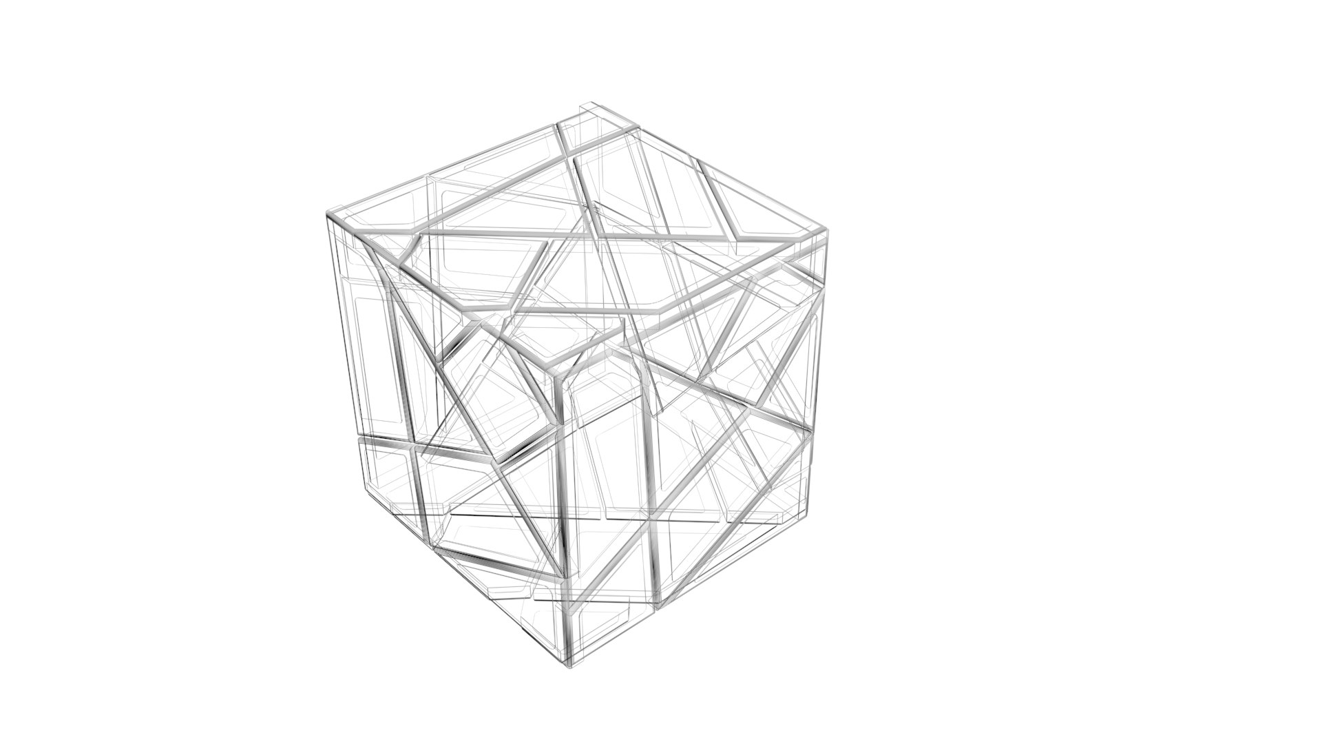 Ghost Cube Model - TurboSquid 1698260